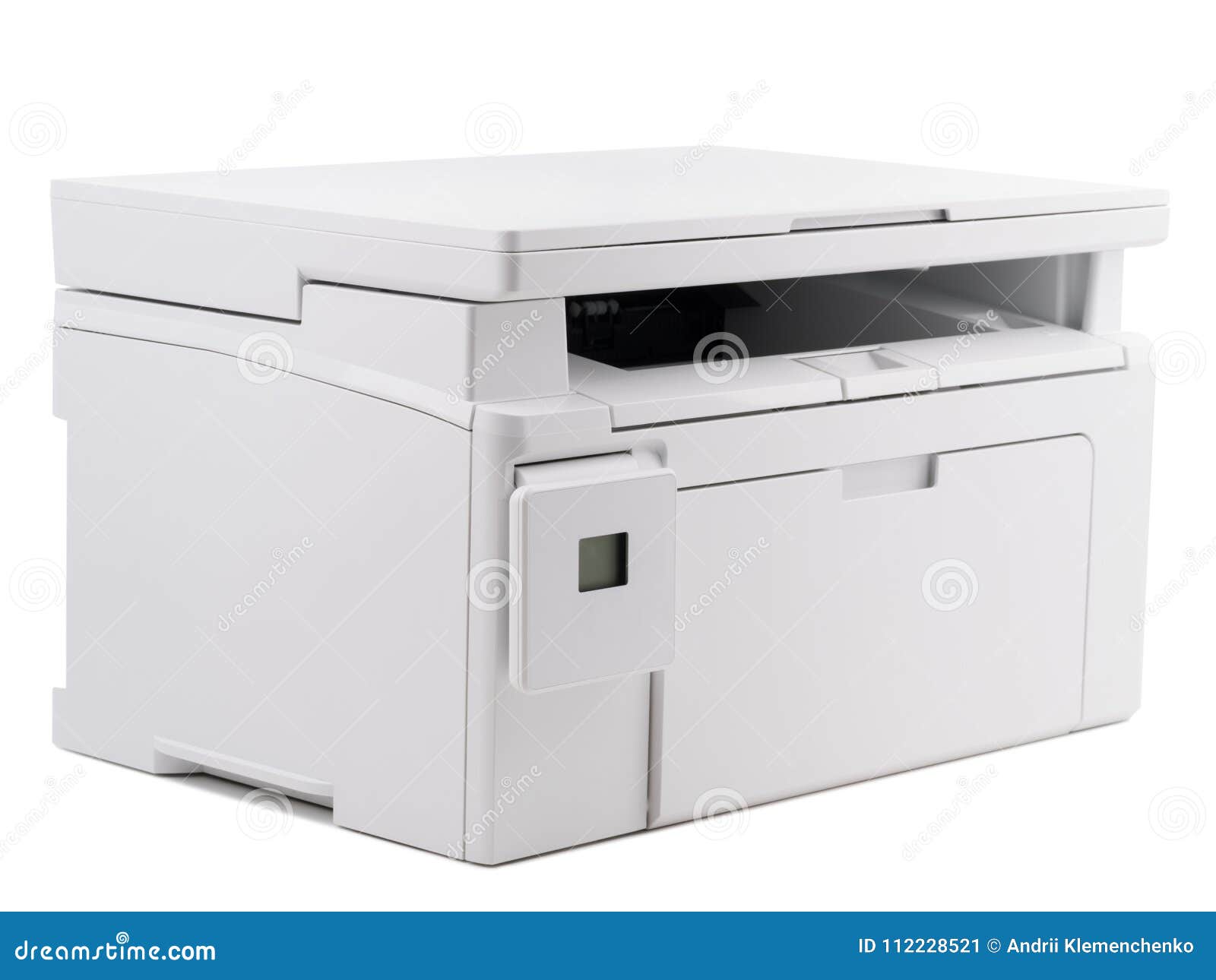 White Digital Printer Isolated on White Background Stock Image - Image ...
