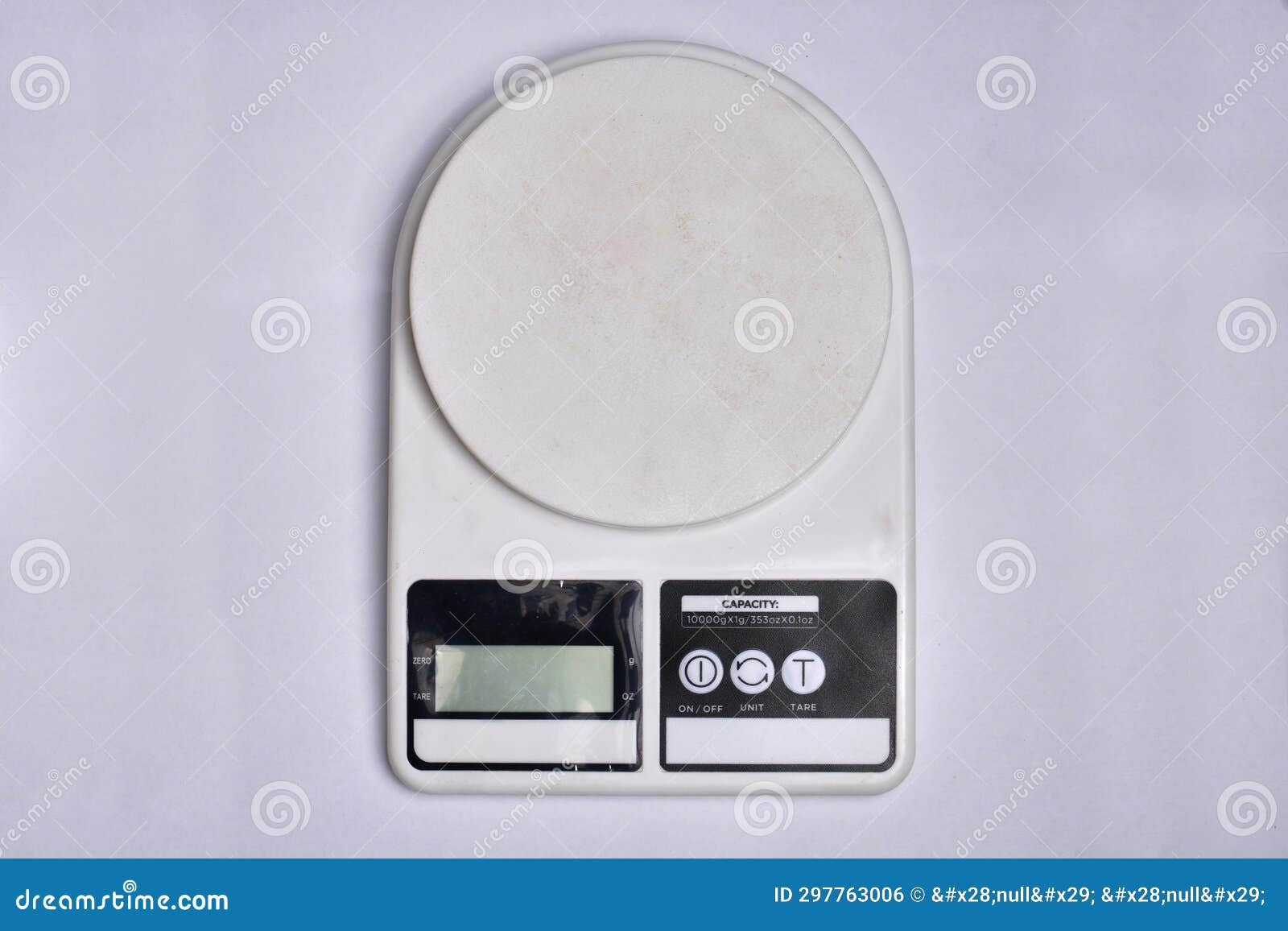 White Digital Scales on a White Background Stock Photo - Image of ...