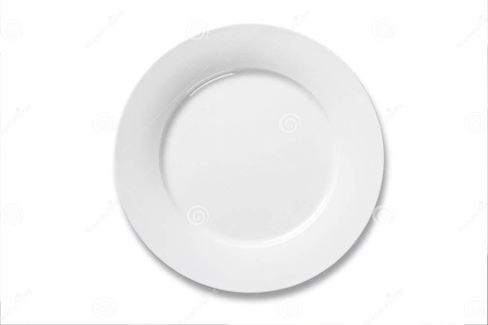 White dinner plate stock image. Image of metal, dishware - 15878725