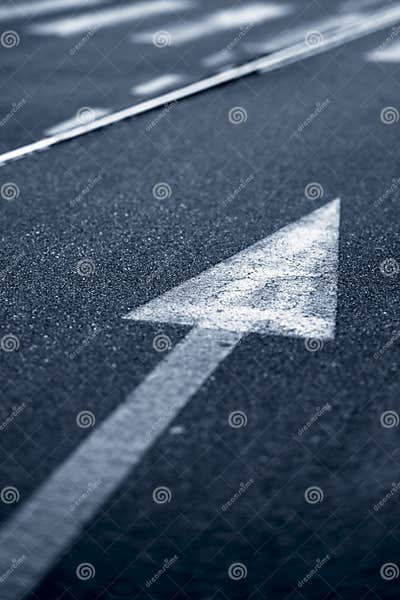 White direction stock image. Image of arrow, pebble, blue - 1822445