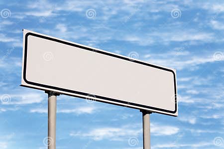 White Directional Road Sign Guide Post Sky Stock Photo - Image of blue ...