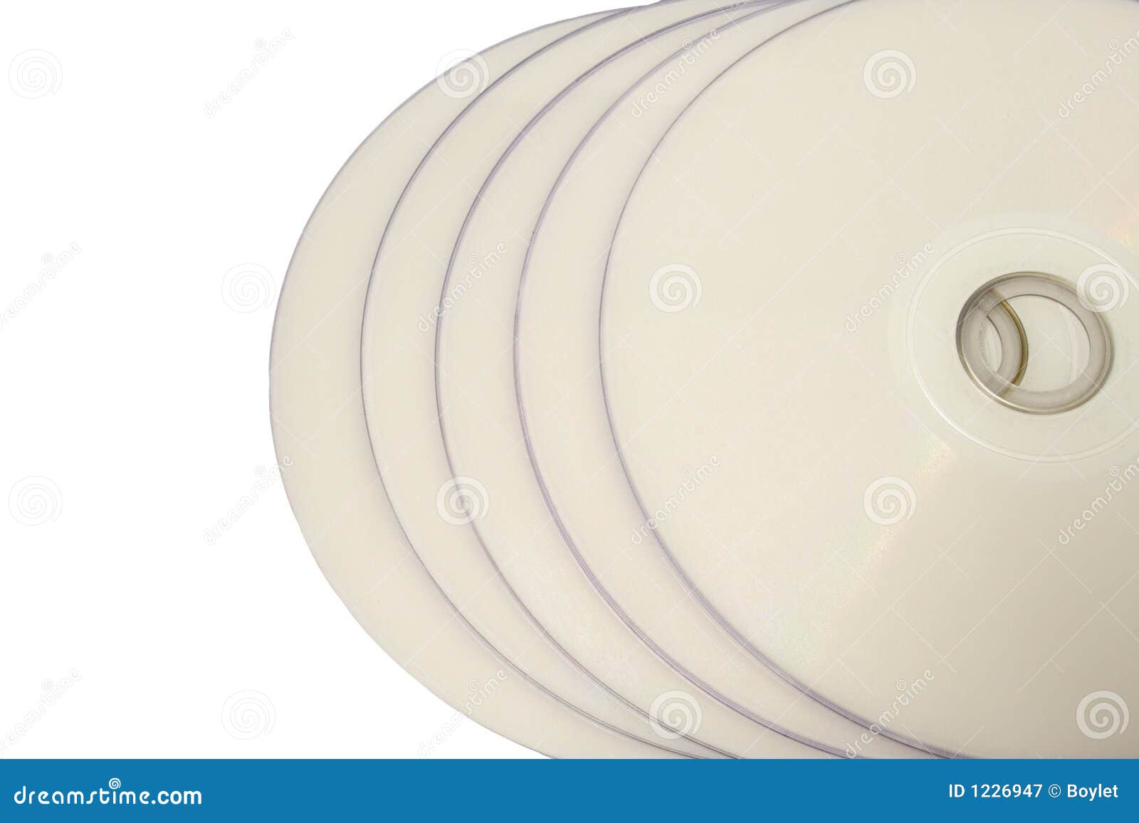 White Discs stock image. Image of business, computer, isolated - 1226947