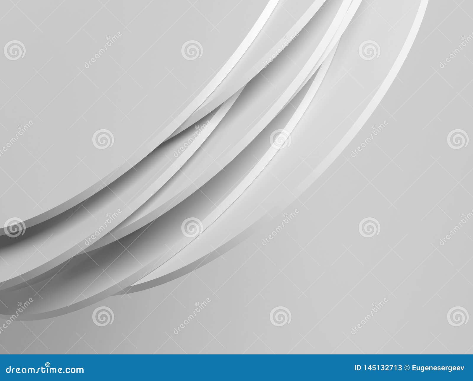 White Discs, Abstract Digital Background. 3d Stock Illustration ...