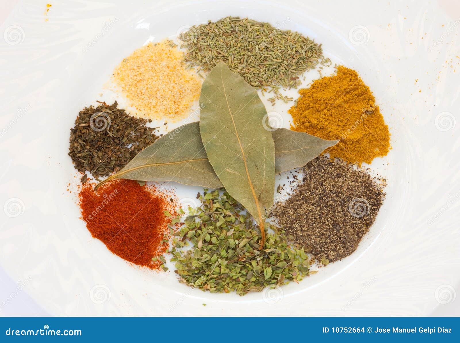 White Dish with Many Spices Stock Photo - Image of fragrant, dish: 10752664
