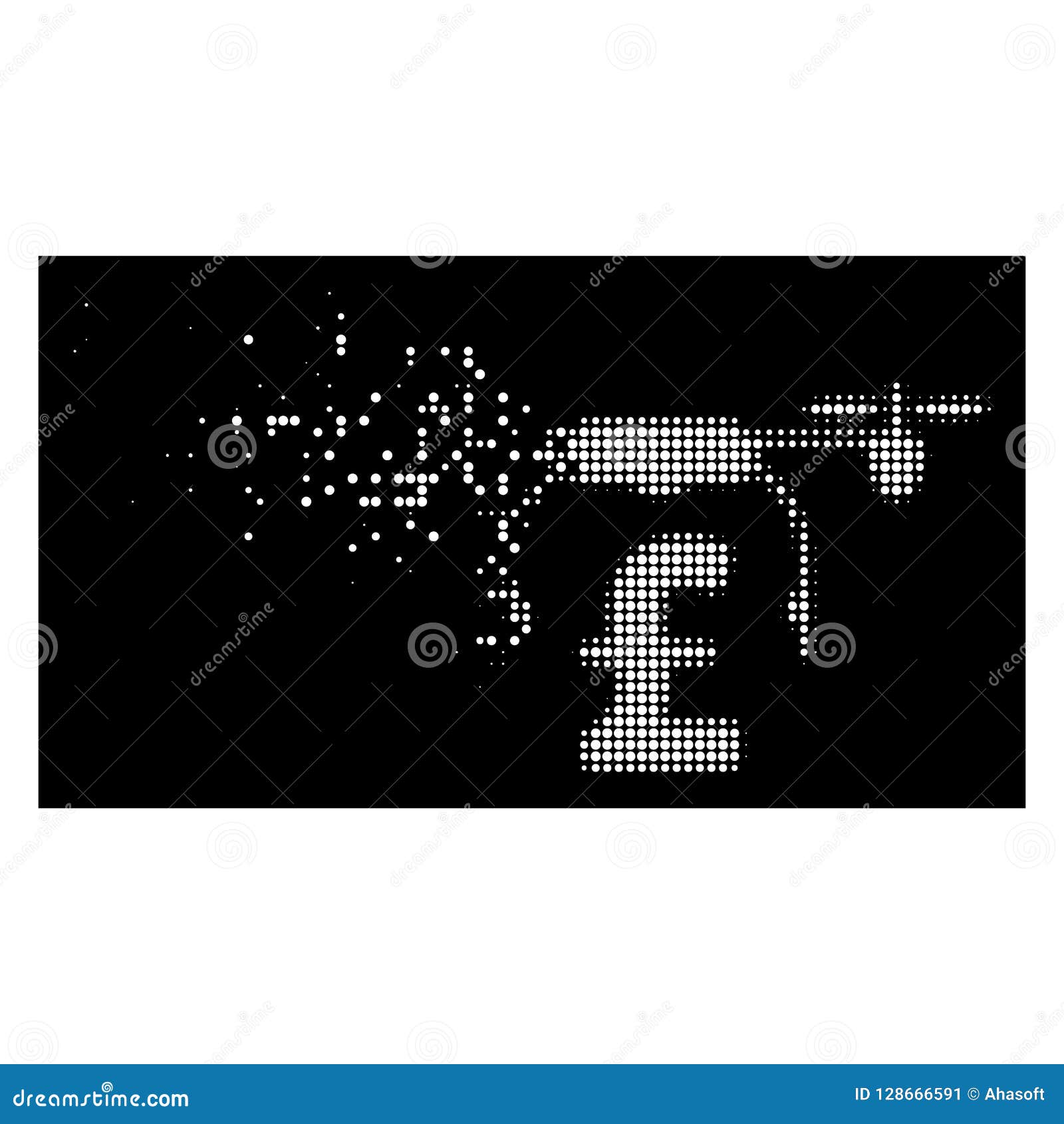 White Disintegrating Dotted Halftone Drone Pound Business Icon Stock ... White Disintegrating Dotted Halftone Drone Pound Business Icon Stock ...