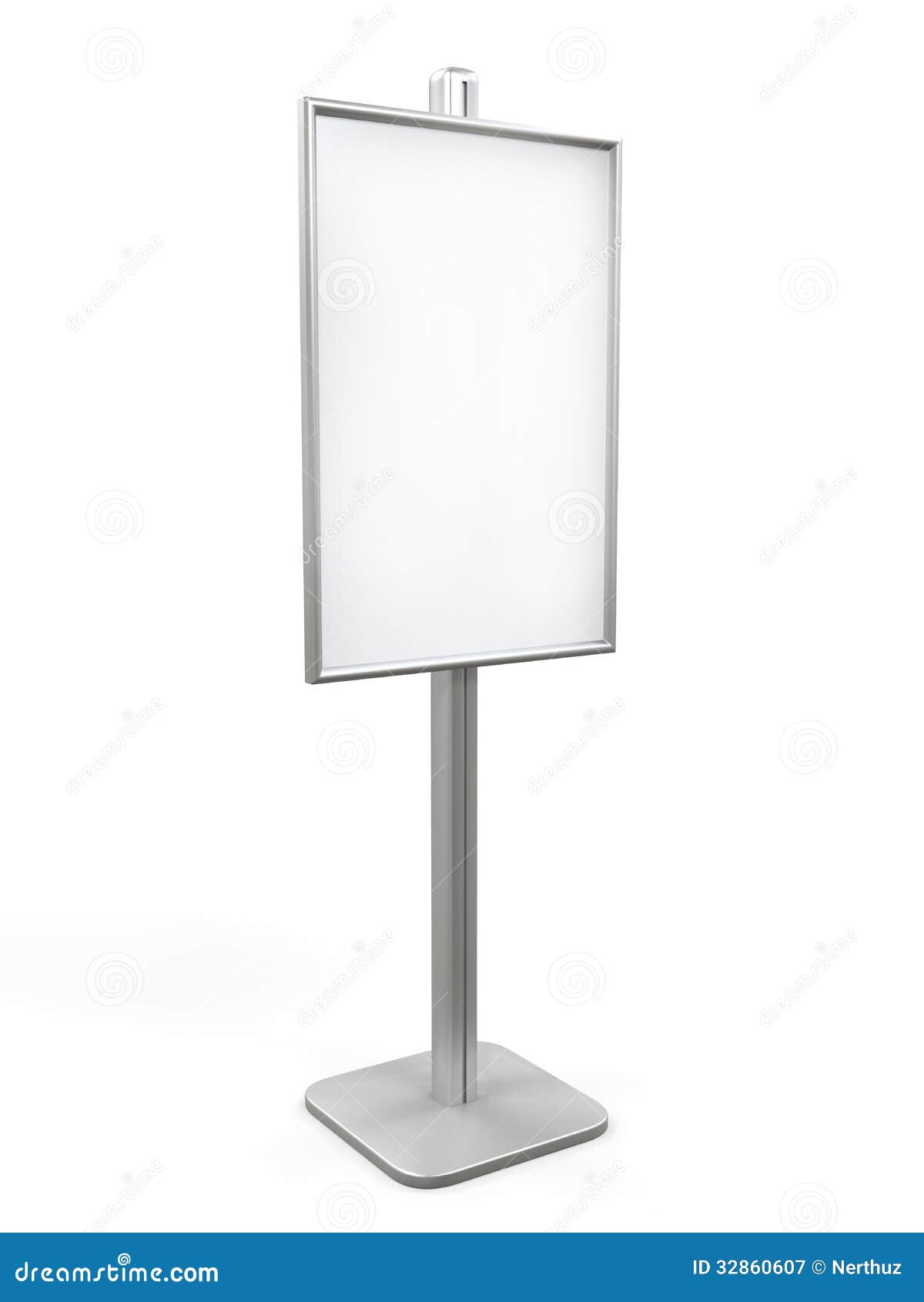 White Display Advertising Stand Stock Illustration - Illustration of ...