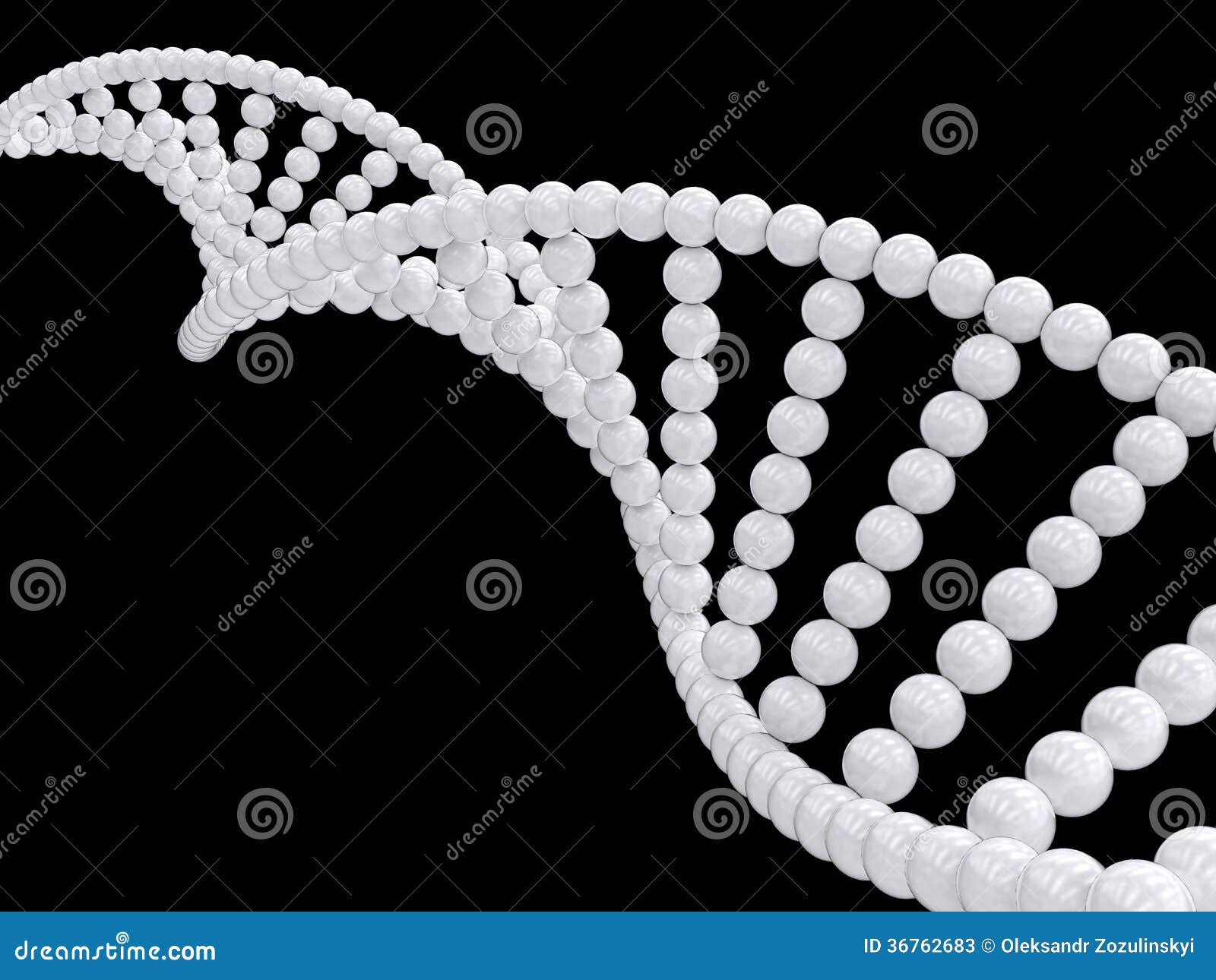 White DNA molecule #2 stock illustration. Illustration of biotechnology ...