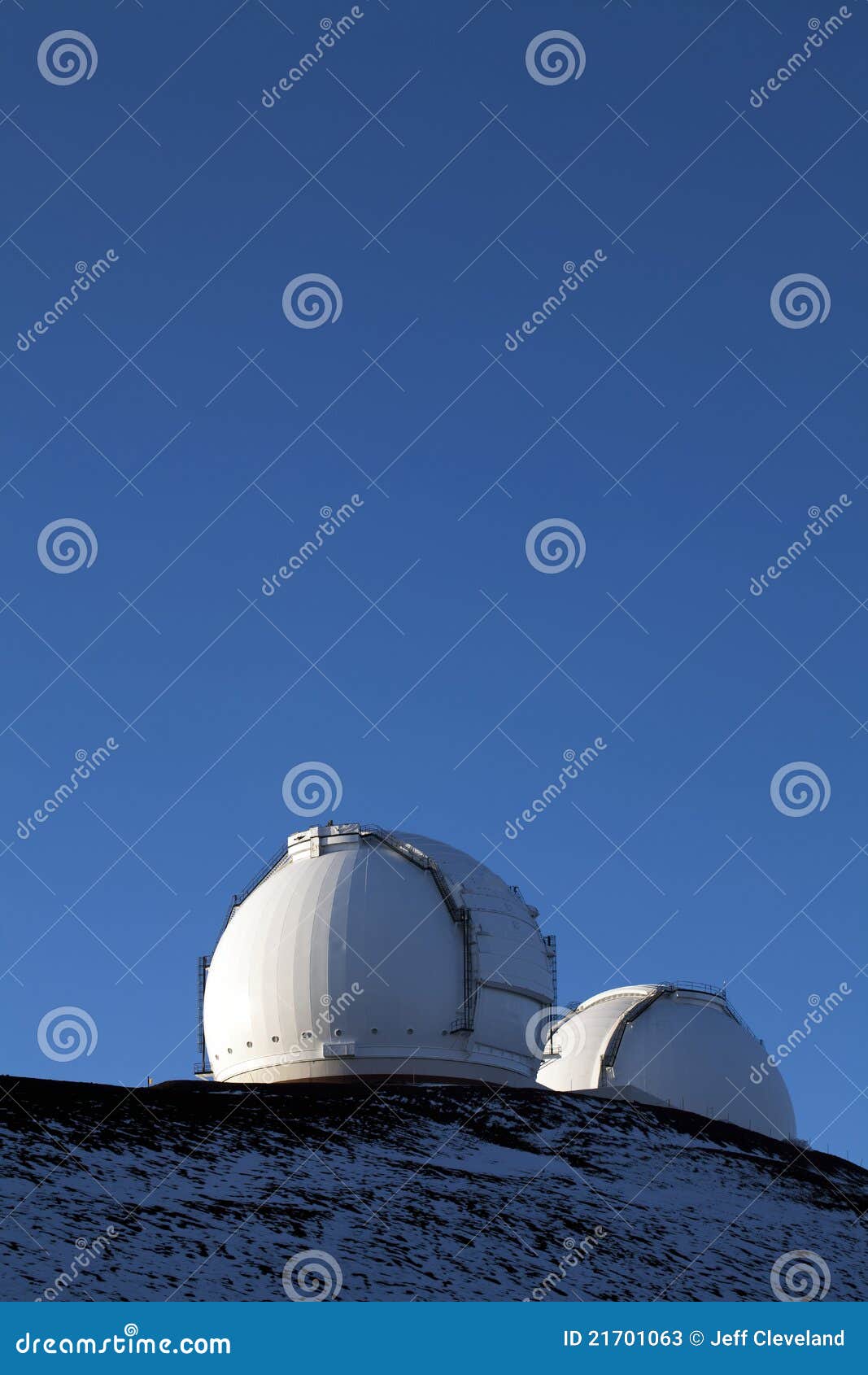 White Dome Structures Against Blue Sky Stock Image - Image of astronomy ...