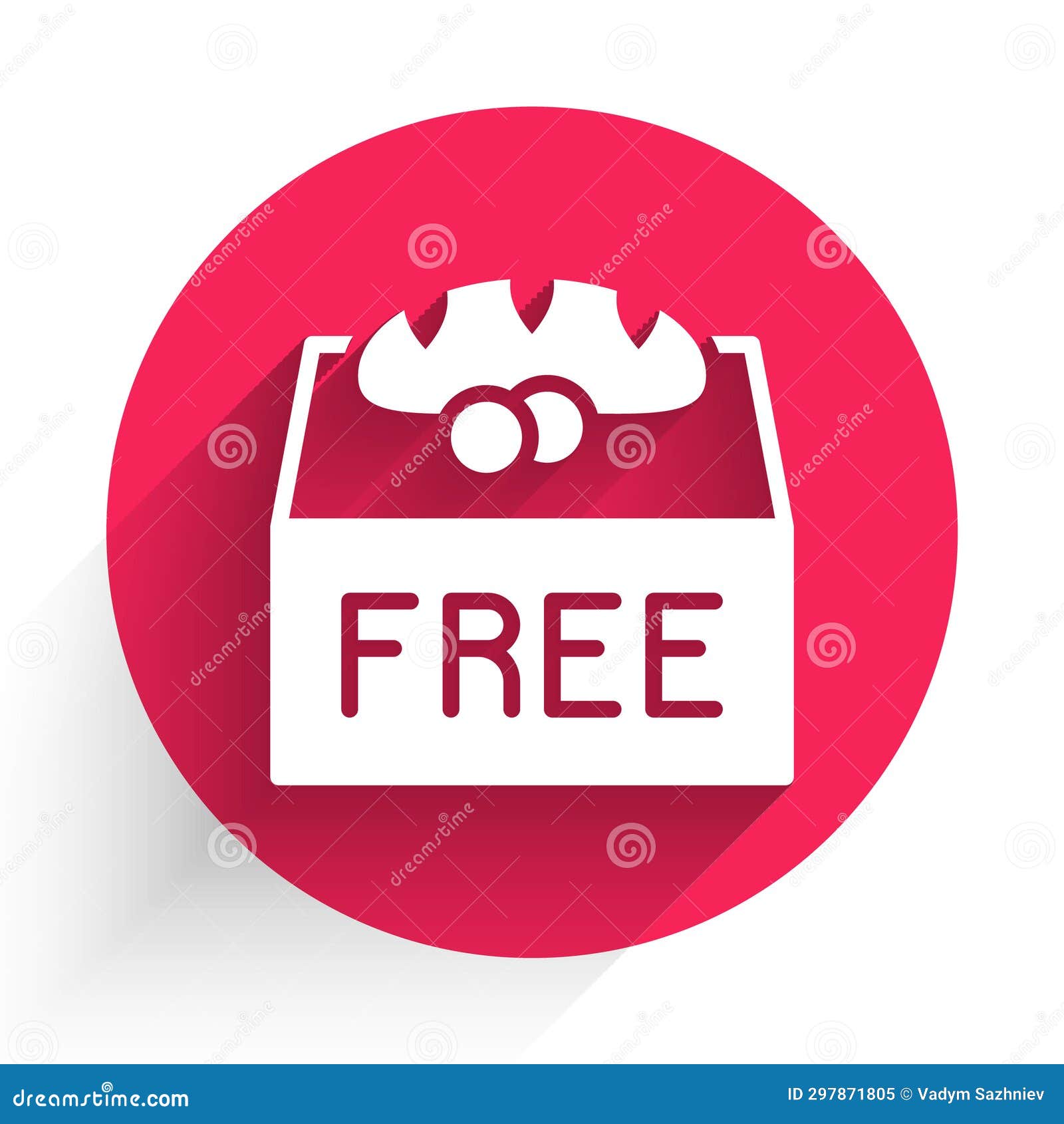 White Donation For Church Icon Isolated On Grey Background. Square ...