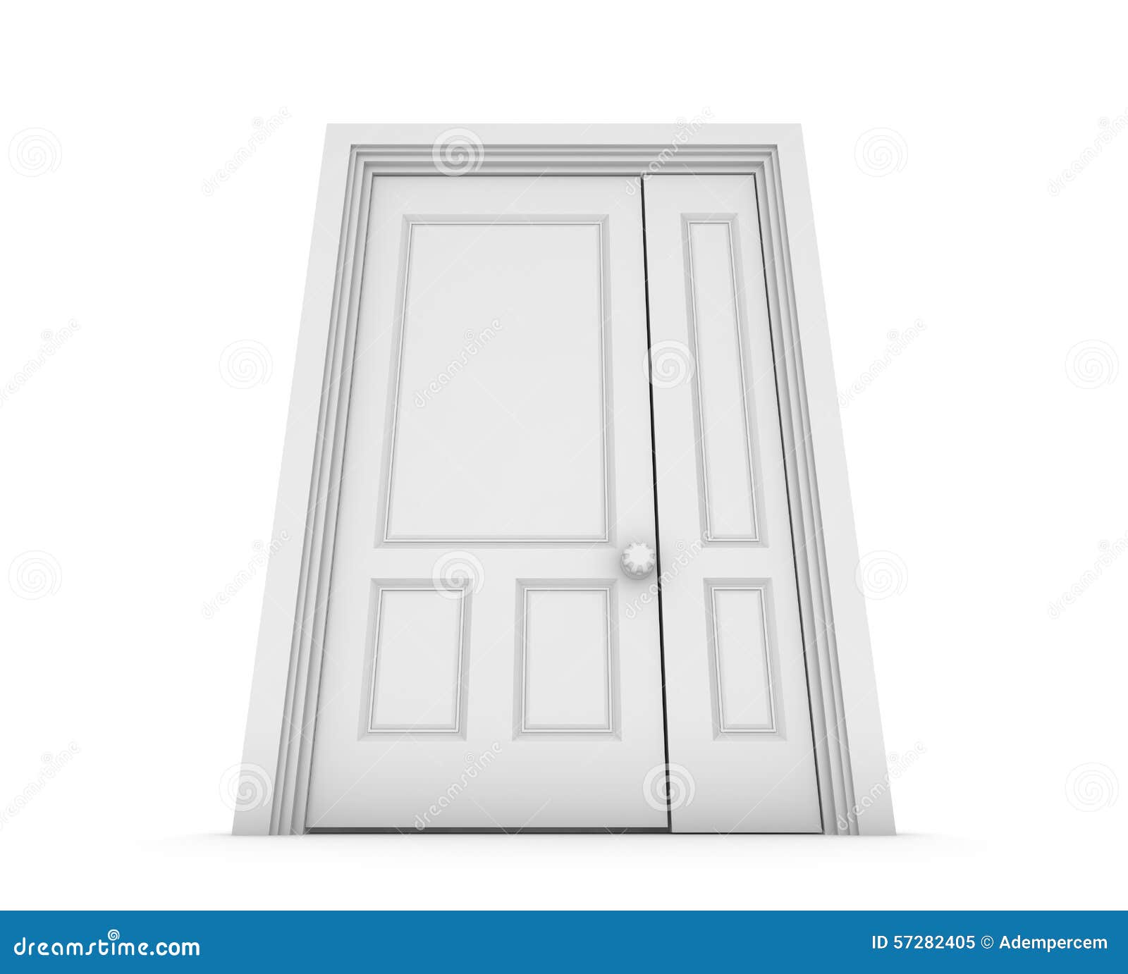 White door stock illustration. Illustration of clean - 57282405