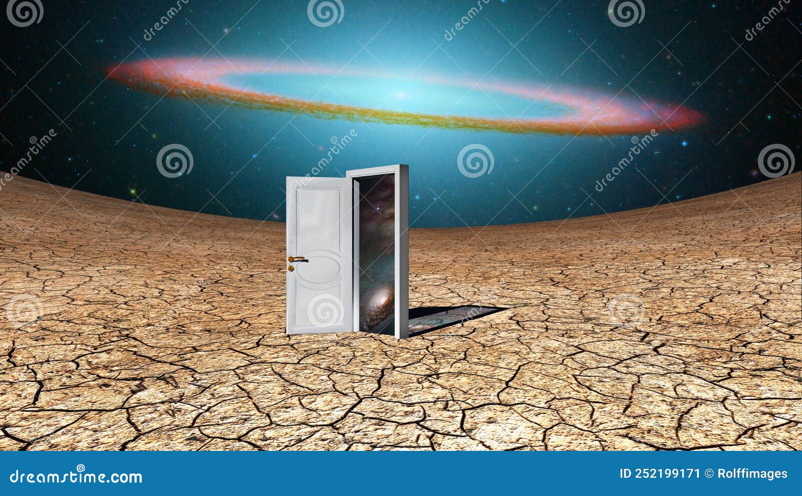 White door portal stock illustration. Illustration of future - 252199171