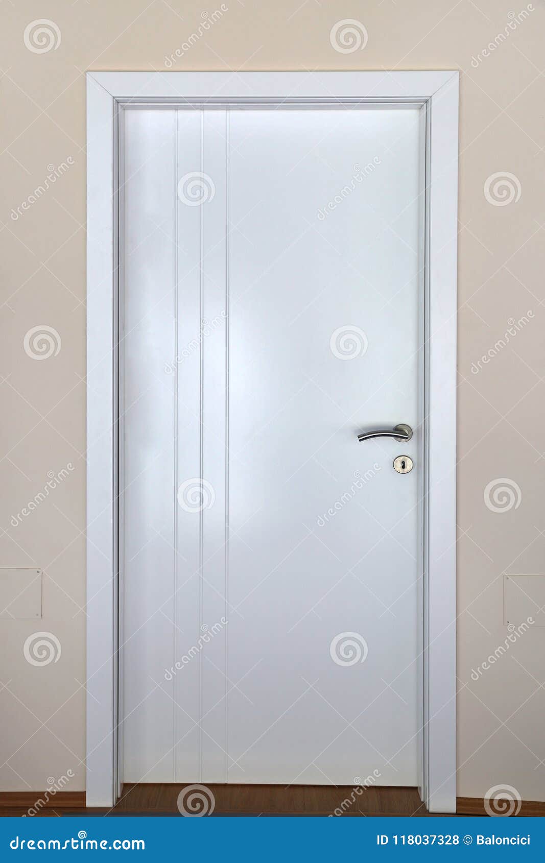 White Door stock photo. Image of simple, interior, door - 118037328