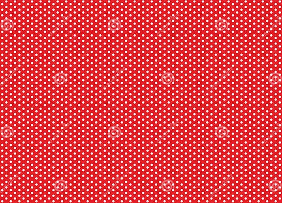 White Dots on Red Background. Textile in Peas. Seamless Pattern. Stock ...