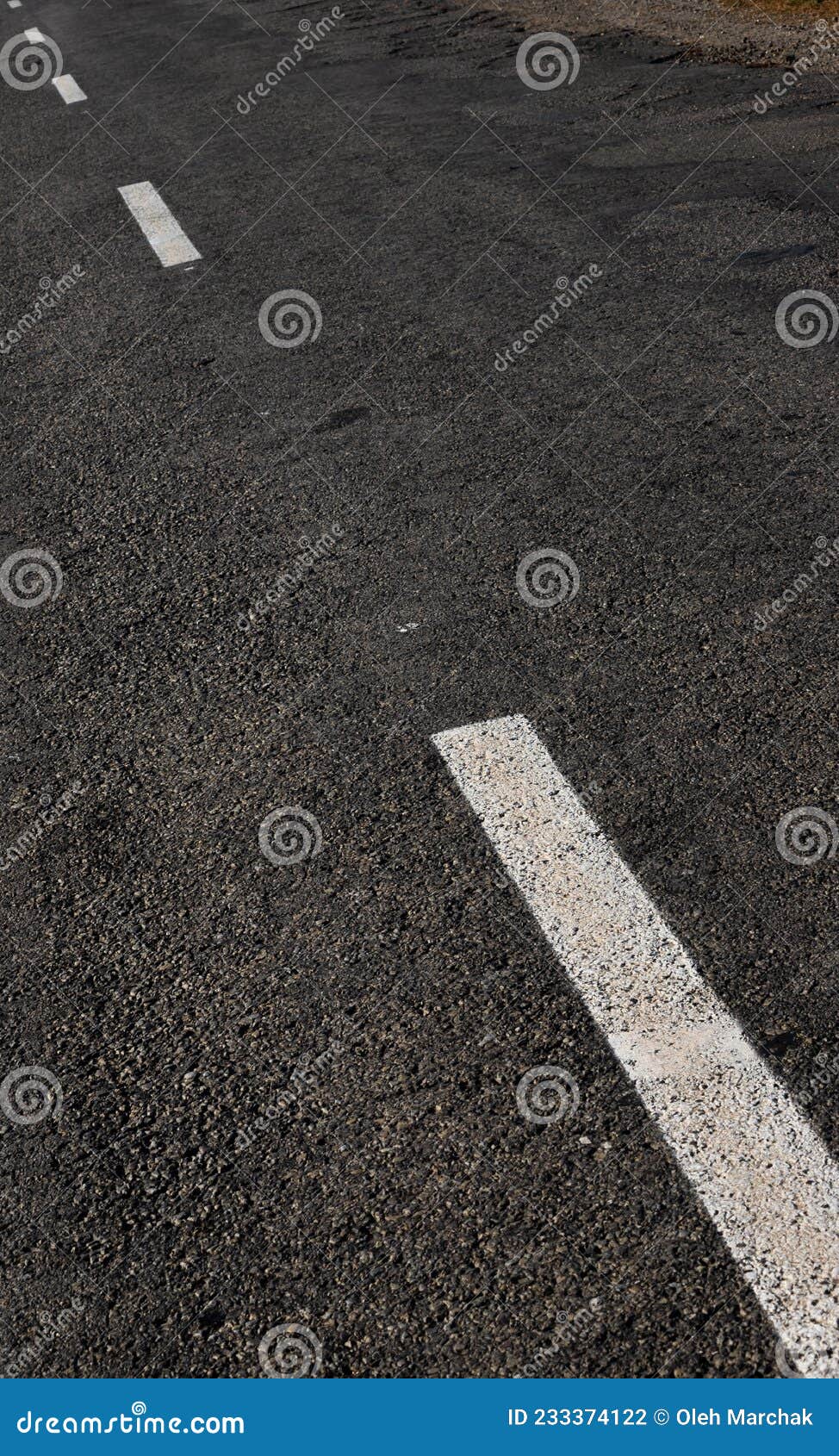 White Dotted Line on City Asphalt Road Background Stock Photo - Image ...