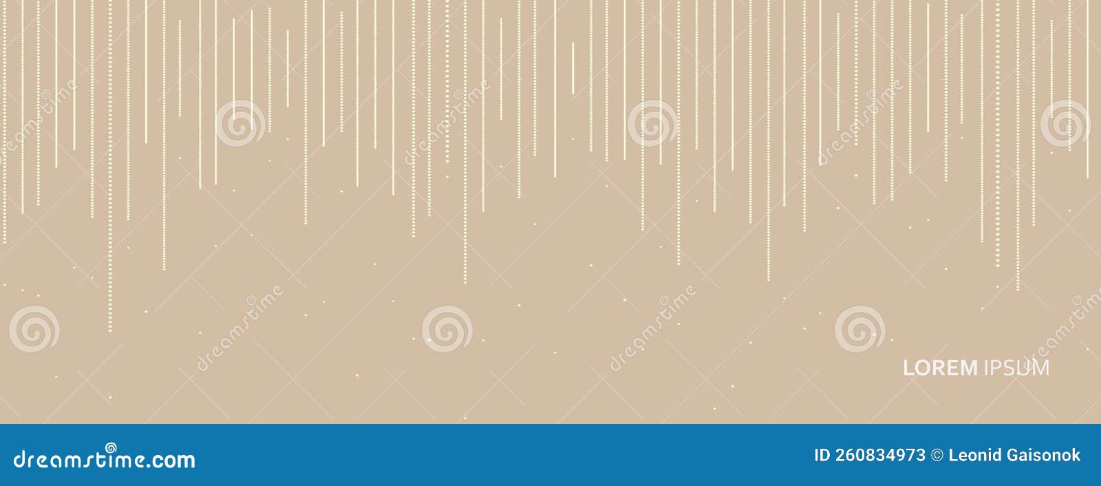 White Dotted Line on Color Background. Vector Design Element Template ...