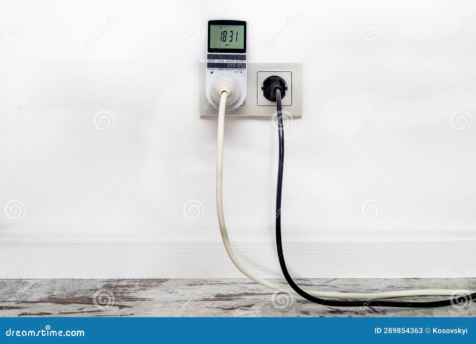 White Double Outlet on White Wall Stock Image - Image of plug, indoors ...