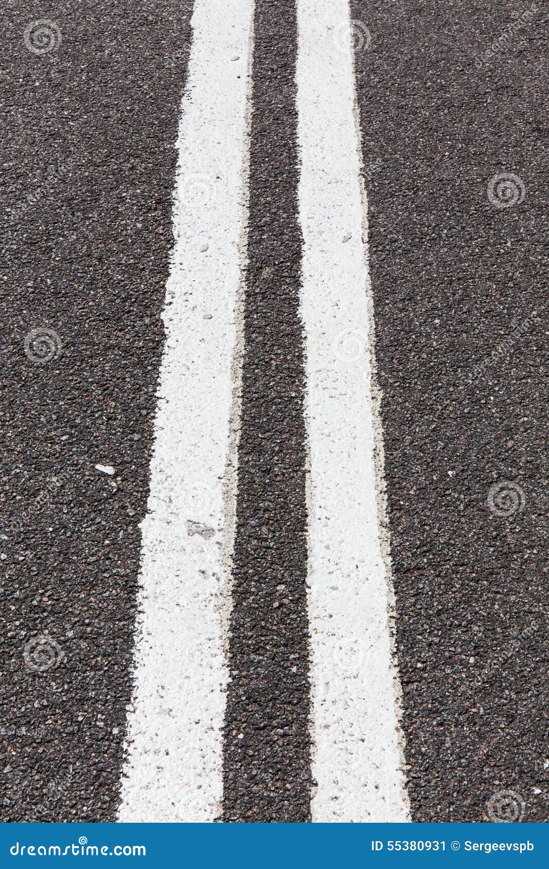 White double solid line. stock image. Image of highway - 55380931