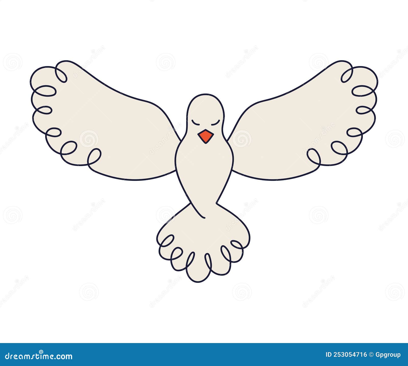 White dove design stock vector. Illustration of white - 253054716