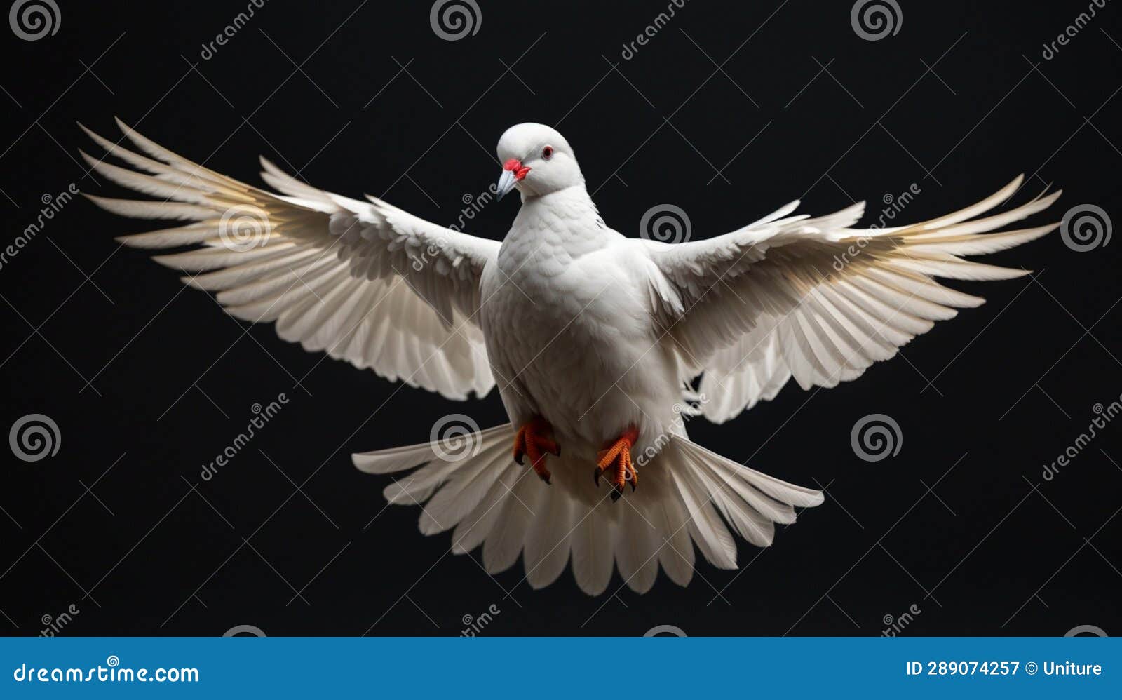 White dove in flight stock image. Image of peace, bird - 289074257