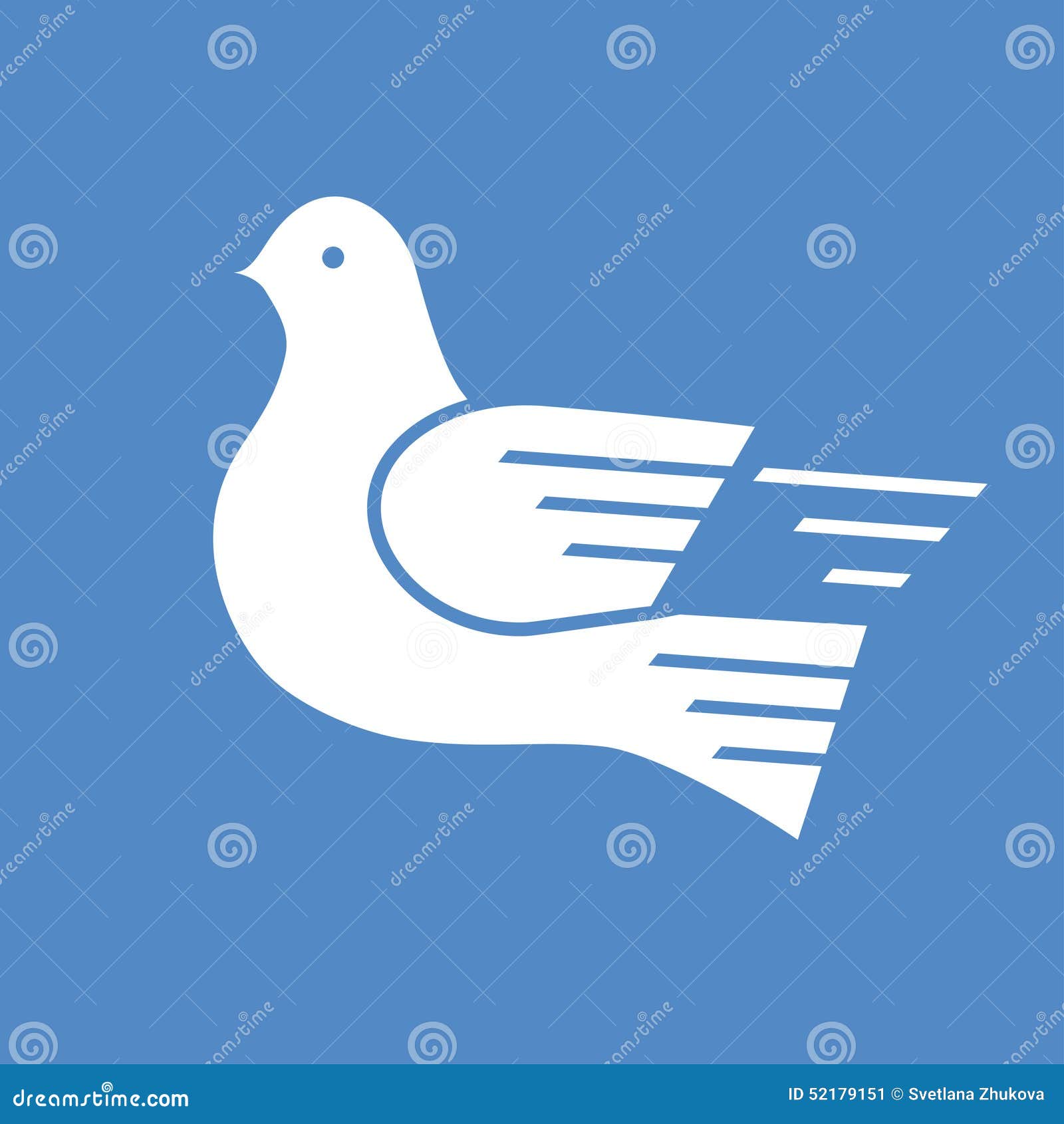 White dove postal service stock vector. Illustration of service - 52179151