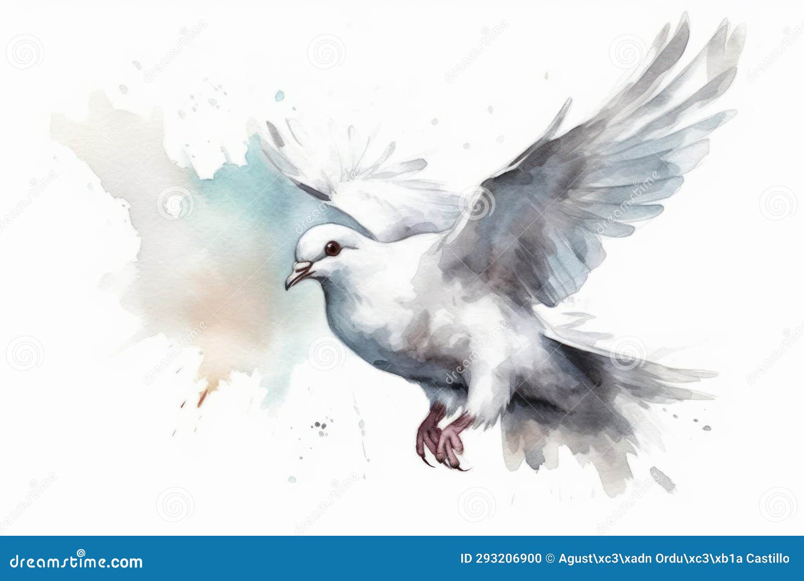White Dove that Represents Peace. Generative AI. Stock Photo - Image of ...