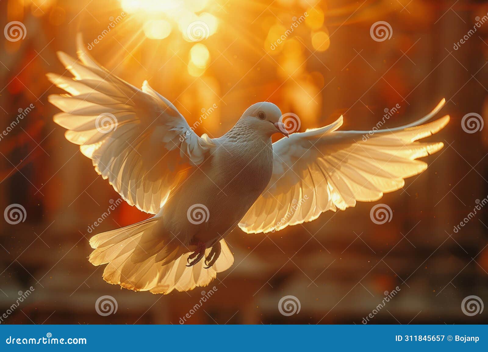 White Dove. Symbol of Peace and Hope. AI Generated Stock Illustration ...