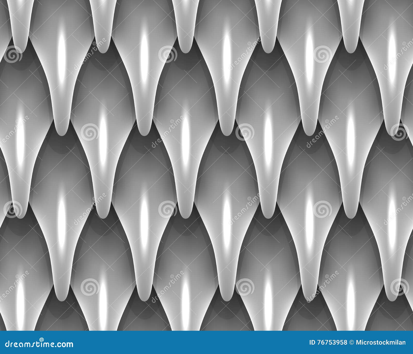 White Dragon Scales Seamless Background Texture Stock Vector ...
