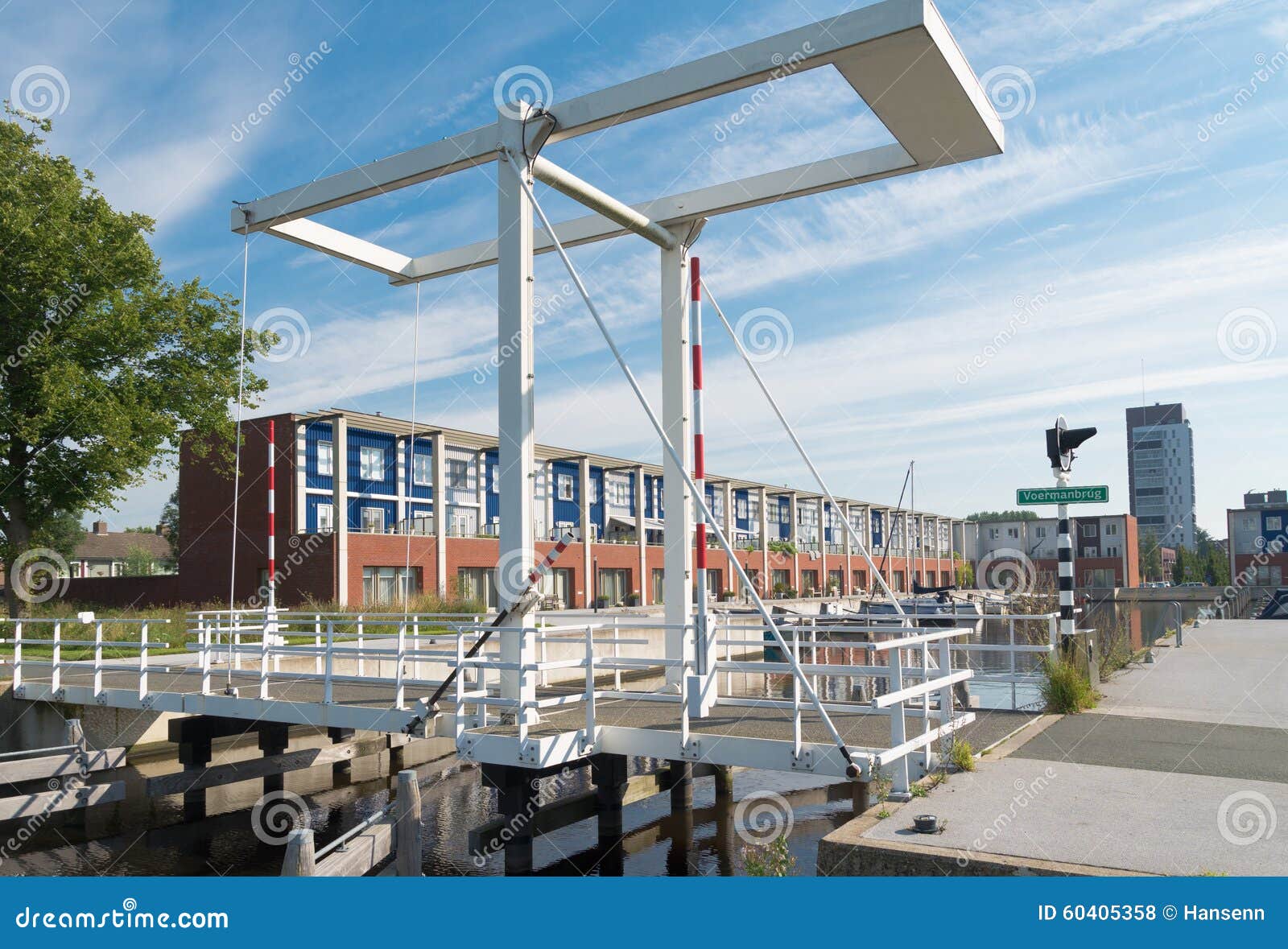 White drawbridge stock photo. Image of lock, draw, bridge - 60405358