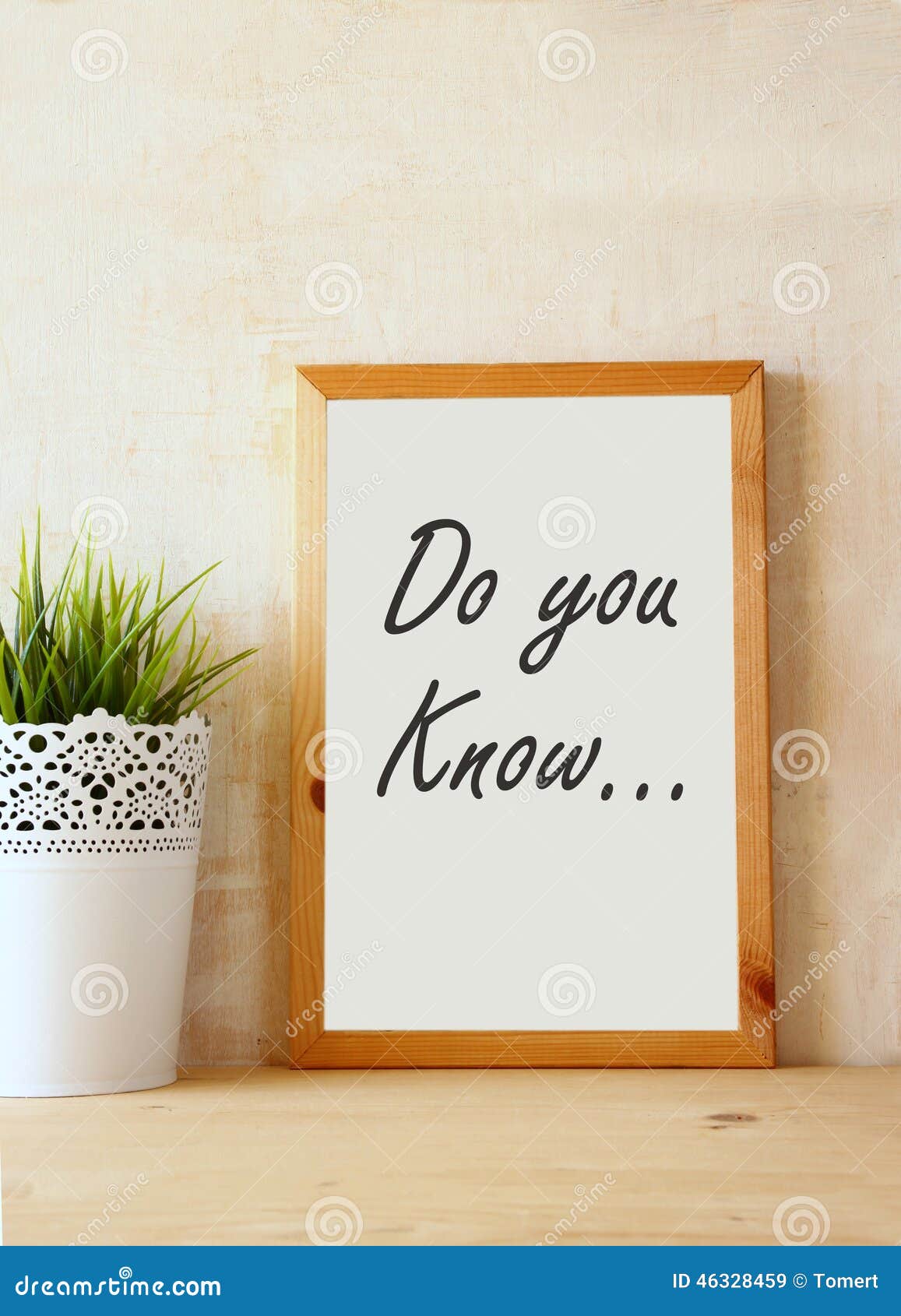 White Drawing Board with the Question Do You Know Written on it Against ...