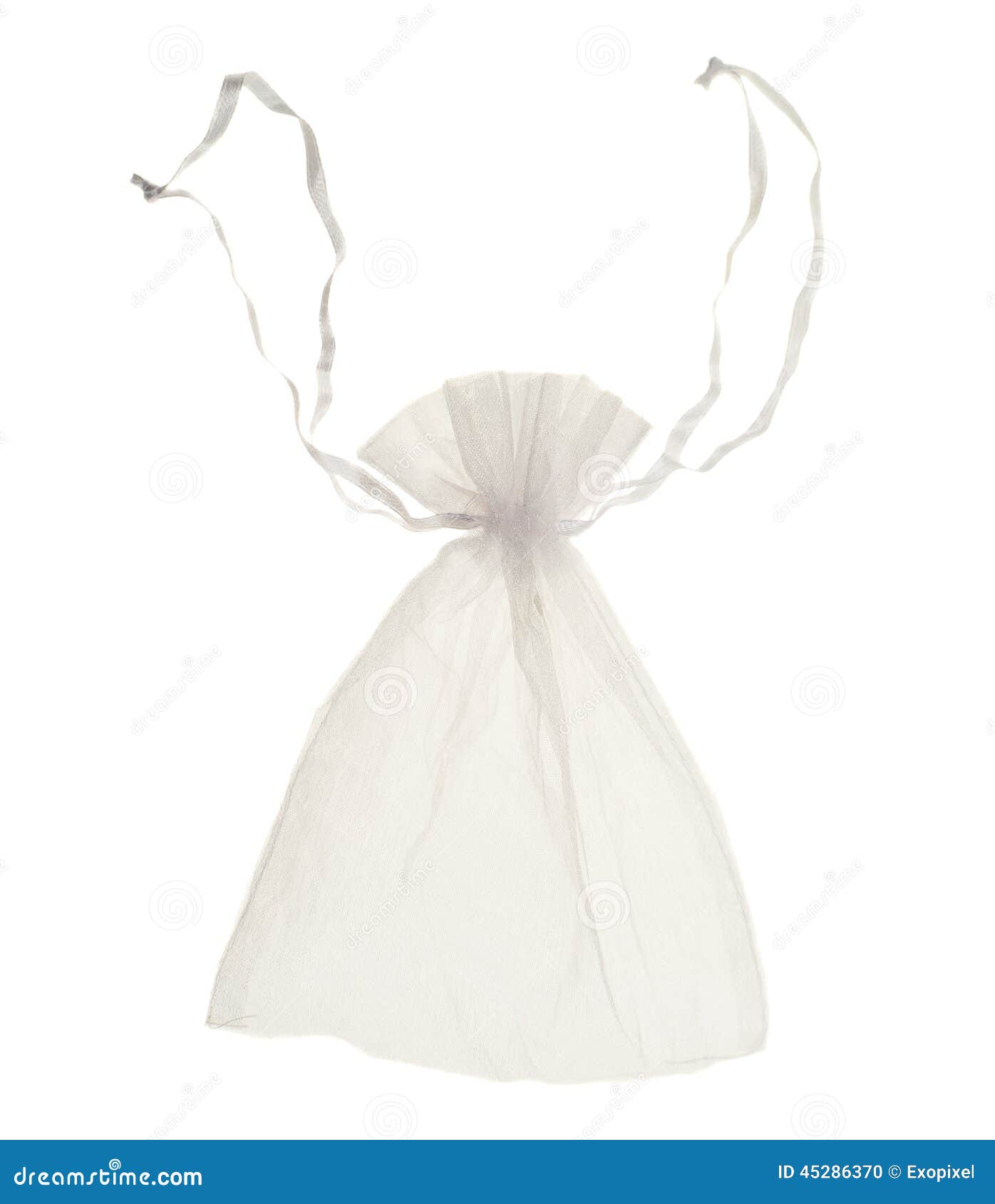 White Drawstring Bag Packaging Isolated Stock Photo - Image of isolated ...