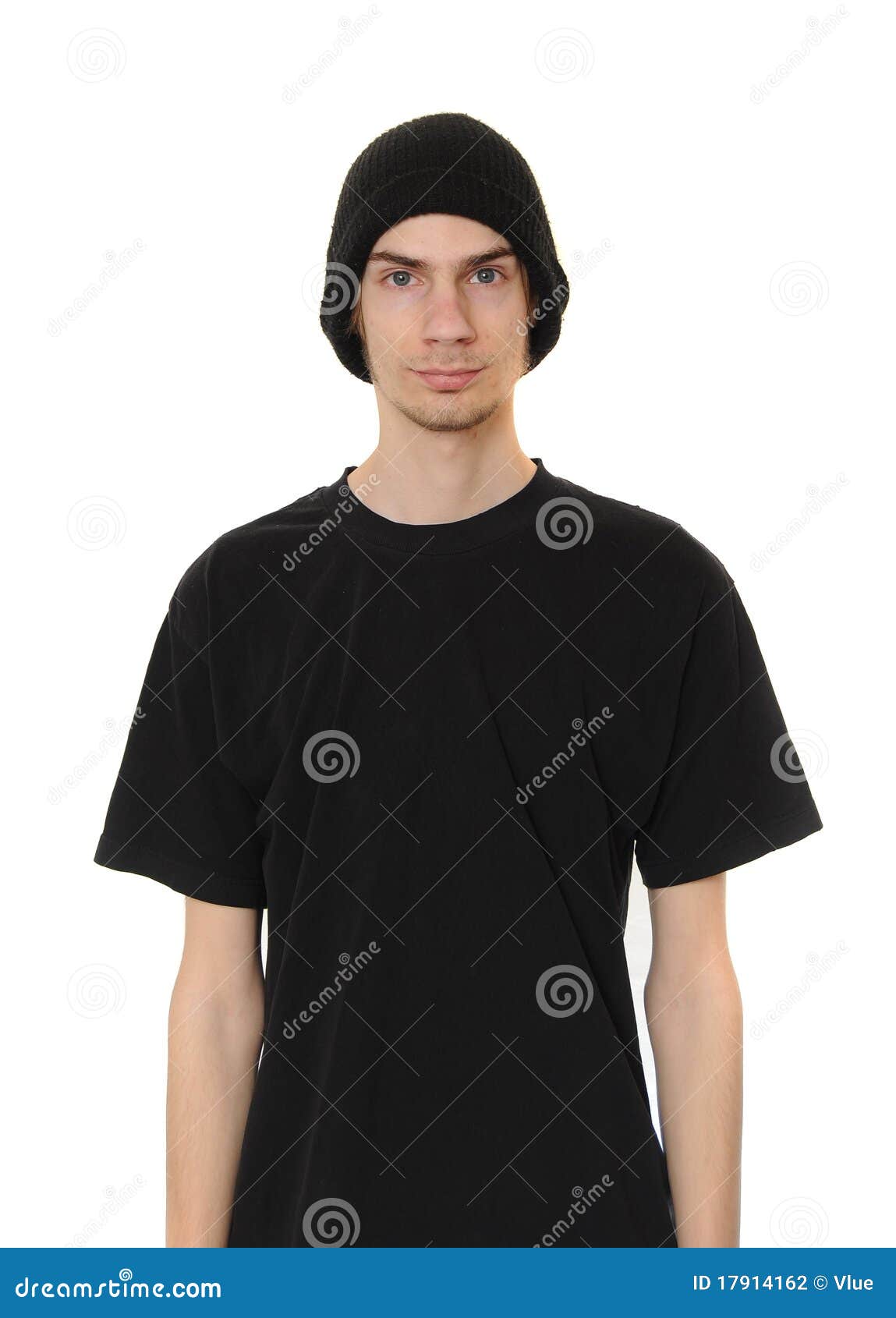 White Dude Wearing Black Beanie Hat Stock Photo - Image of dude, black ...