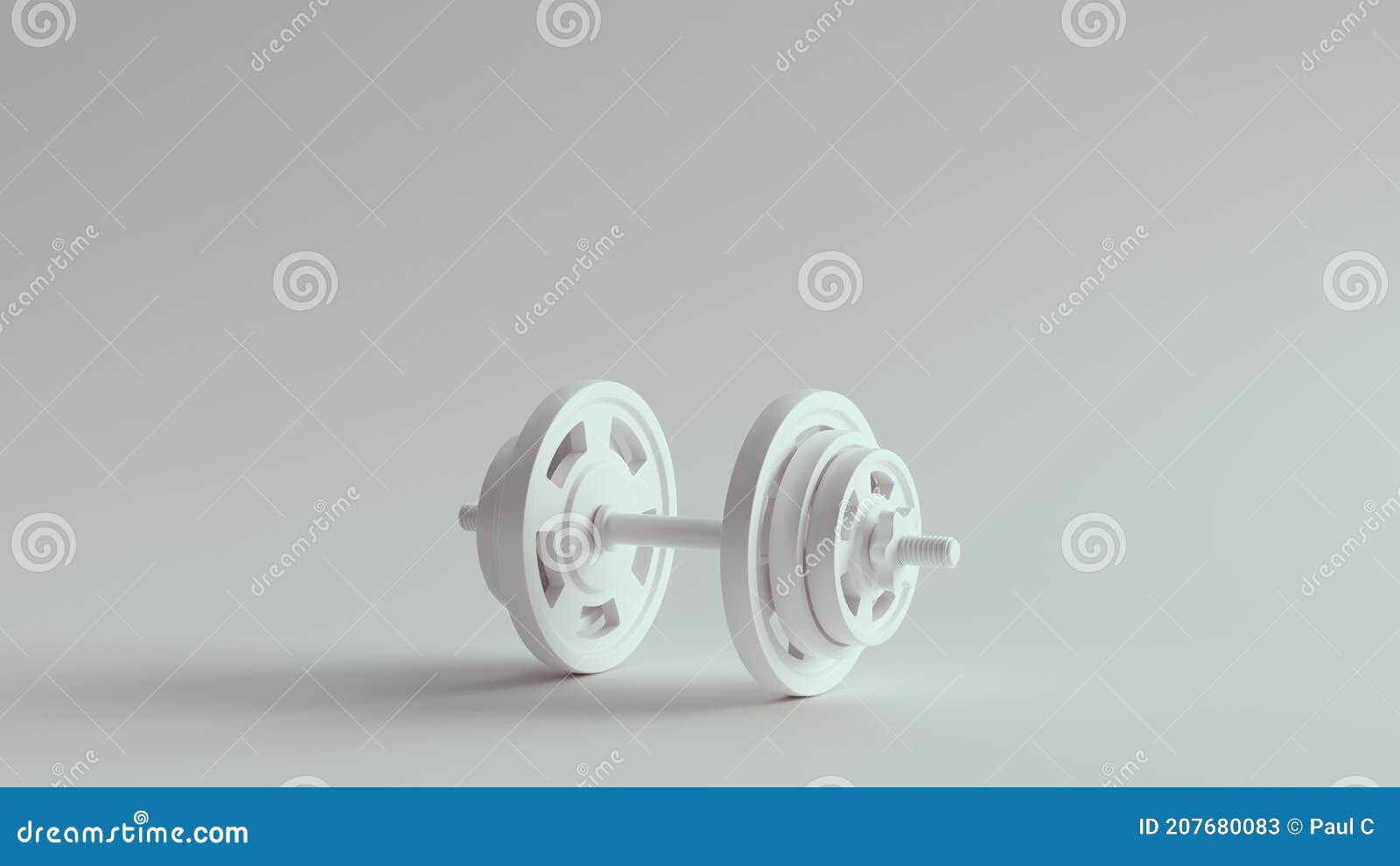 White Dumbbell Simple stock illustration. Illustration of elegant ...