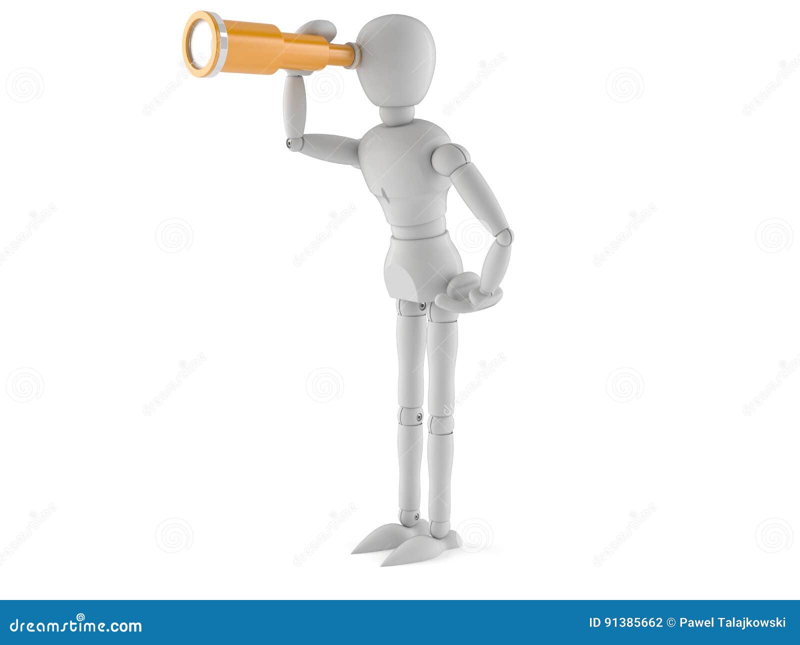 White Dummy Character Fixing A Computer Stock Photography ...