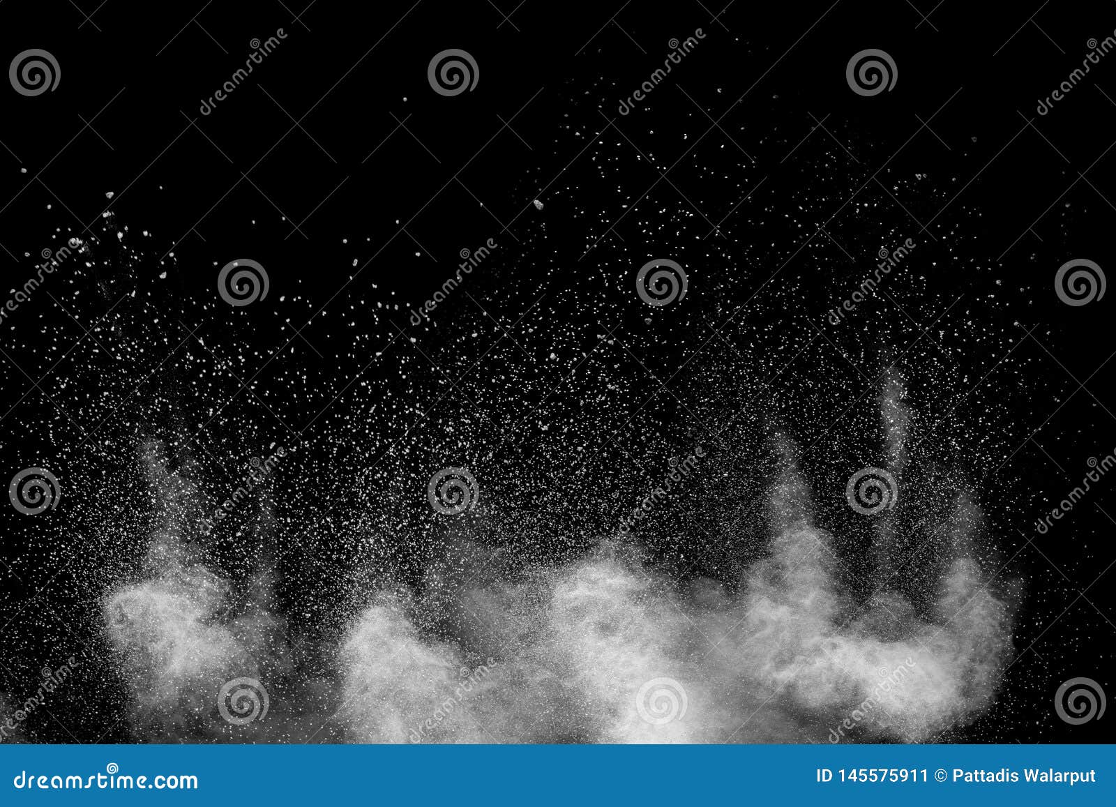 White Dust Particles Exhale in the Air. Stock Image - Image of freeze ...