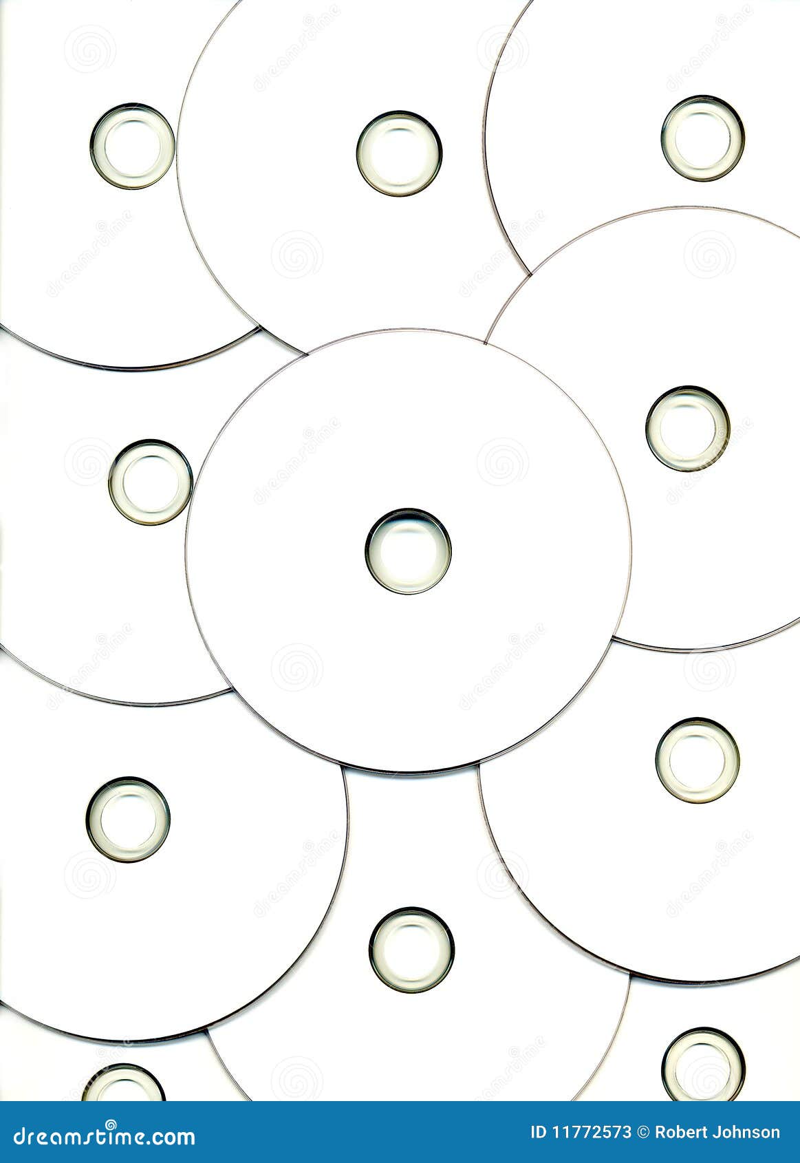White DVD Computer Data Discs Pattern. Stock Image - Image of close ...