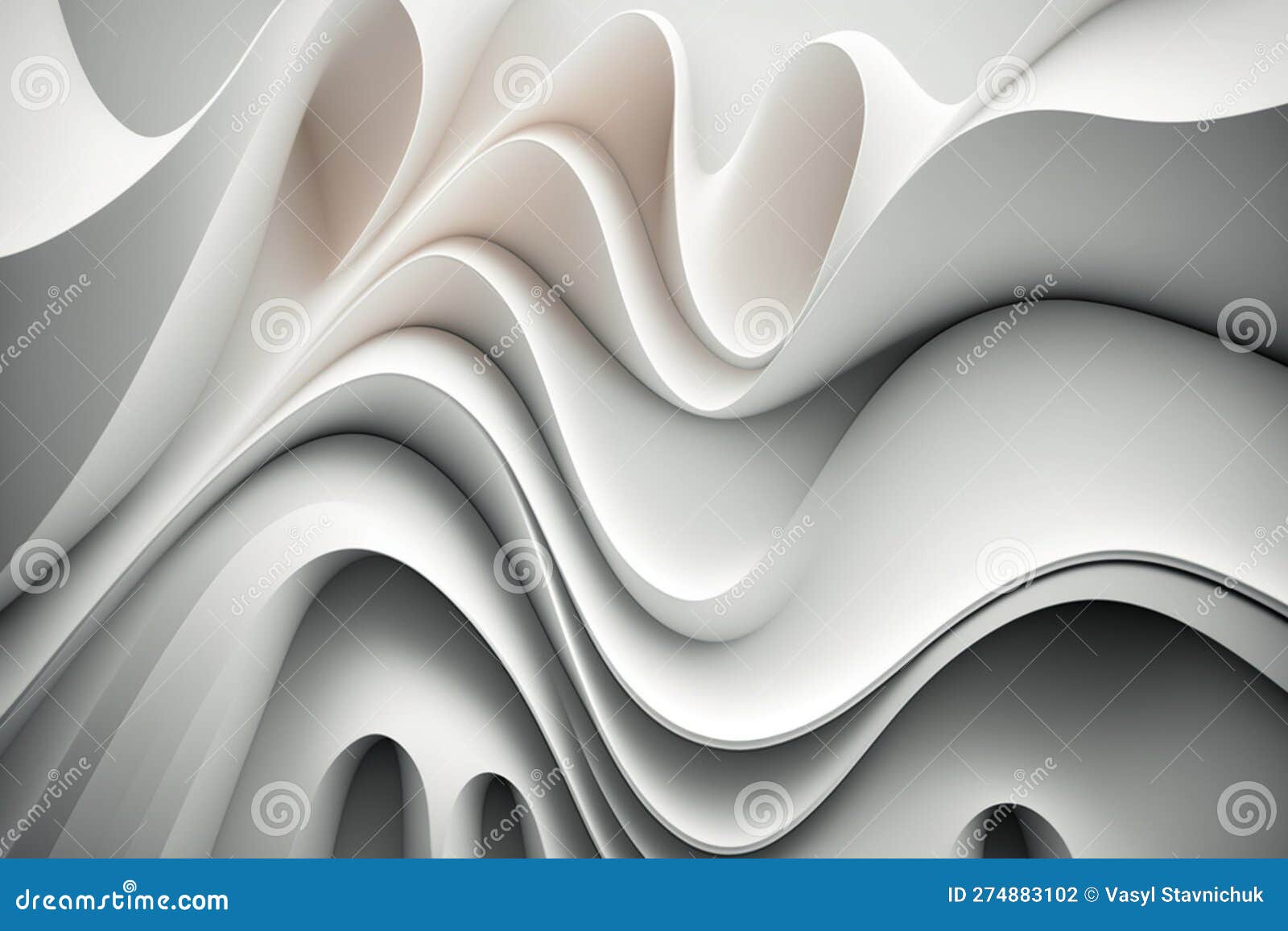 White Dynamic Abstract Wavy Wallpaper Background, Beautiful White ...