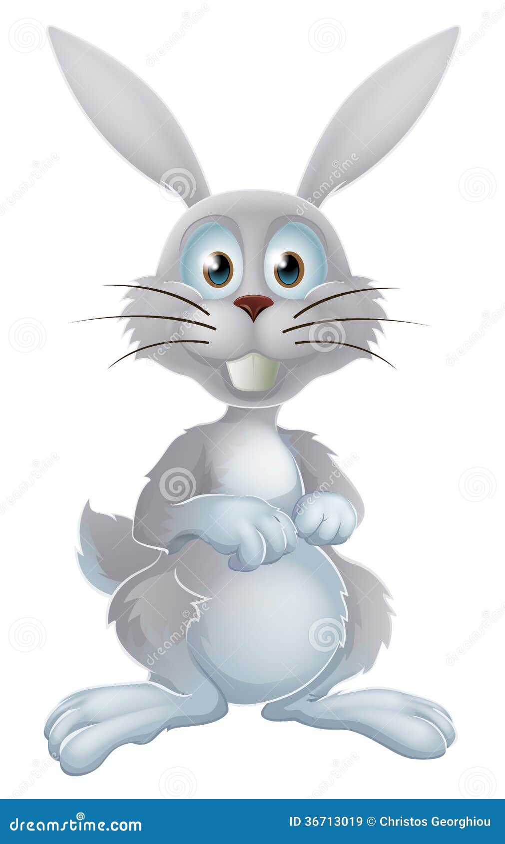 White easter bunny stock vector. Illustration of buny - 36713019