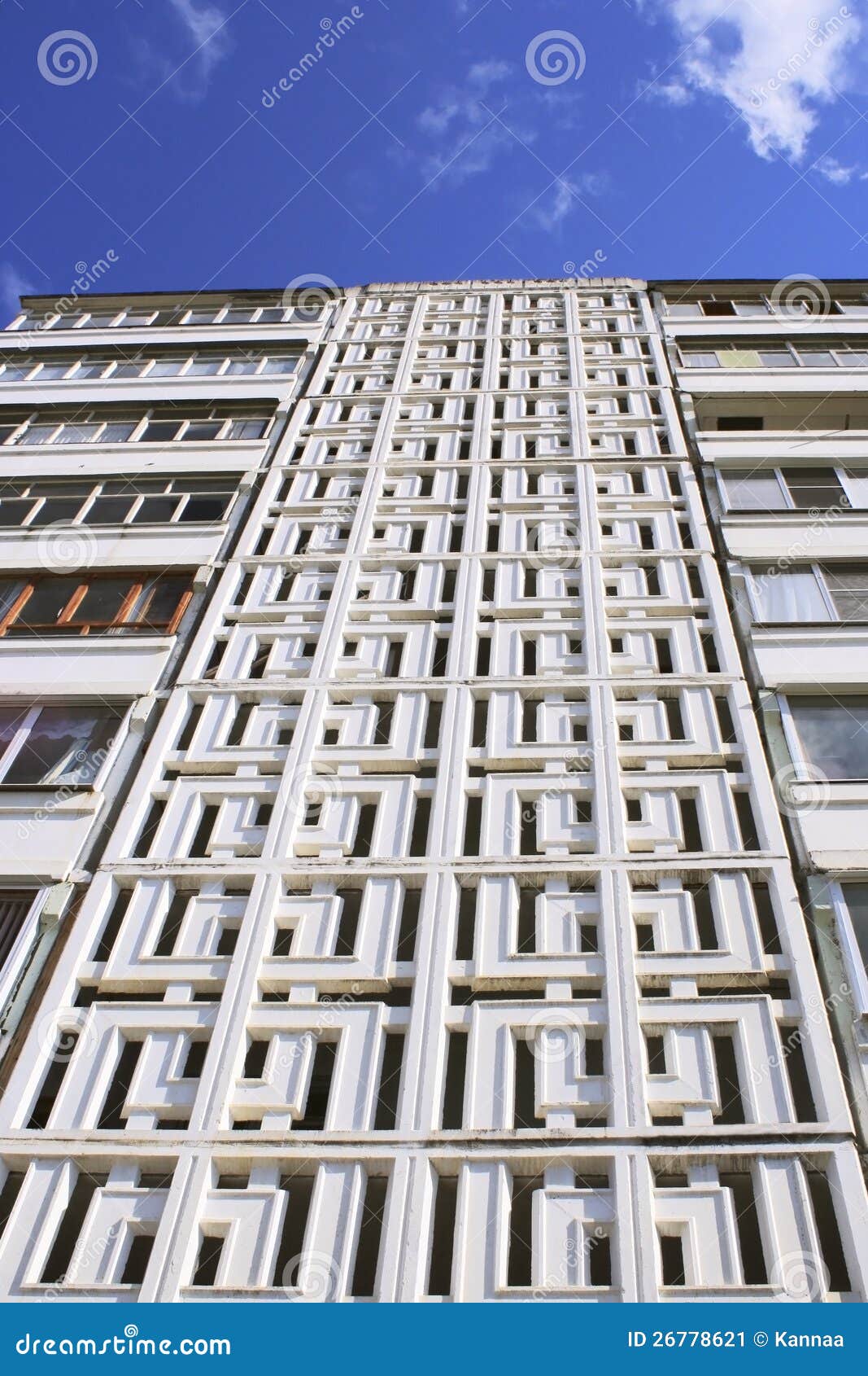 White Eccentric Wall of Unusual House Stock Image - Image of element ...