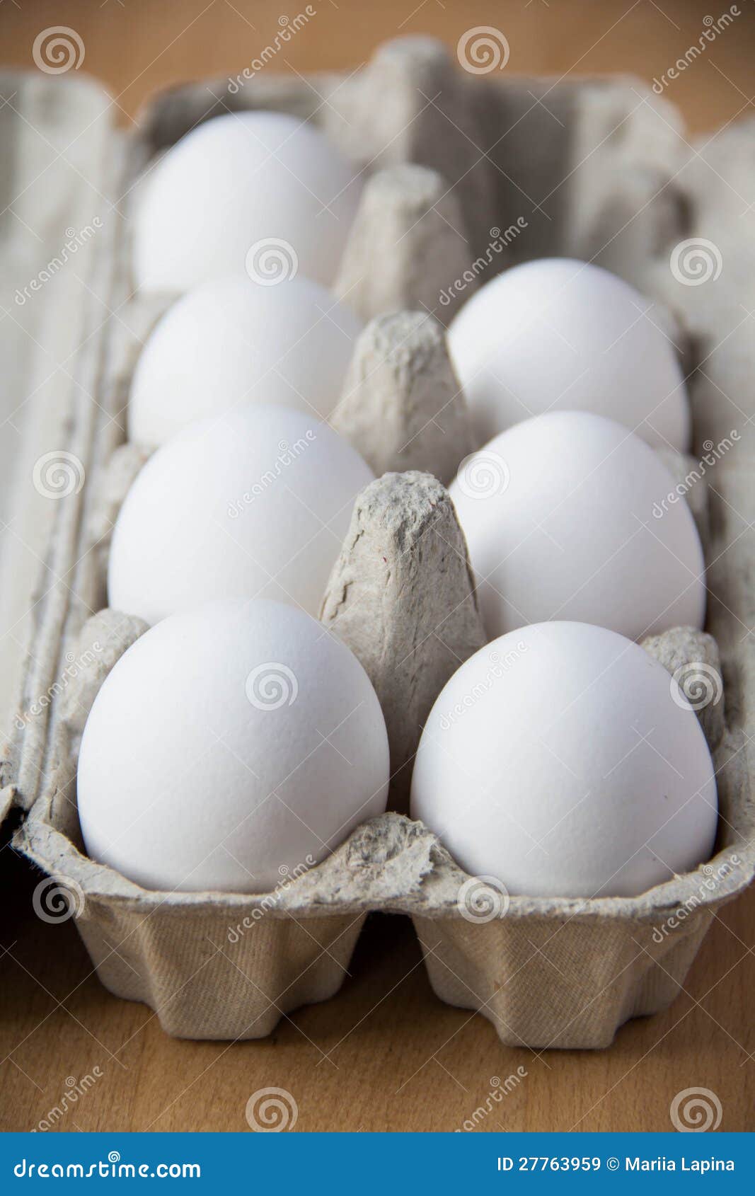 White eggs in box stock image. Image of packaging, fresh - 27763959