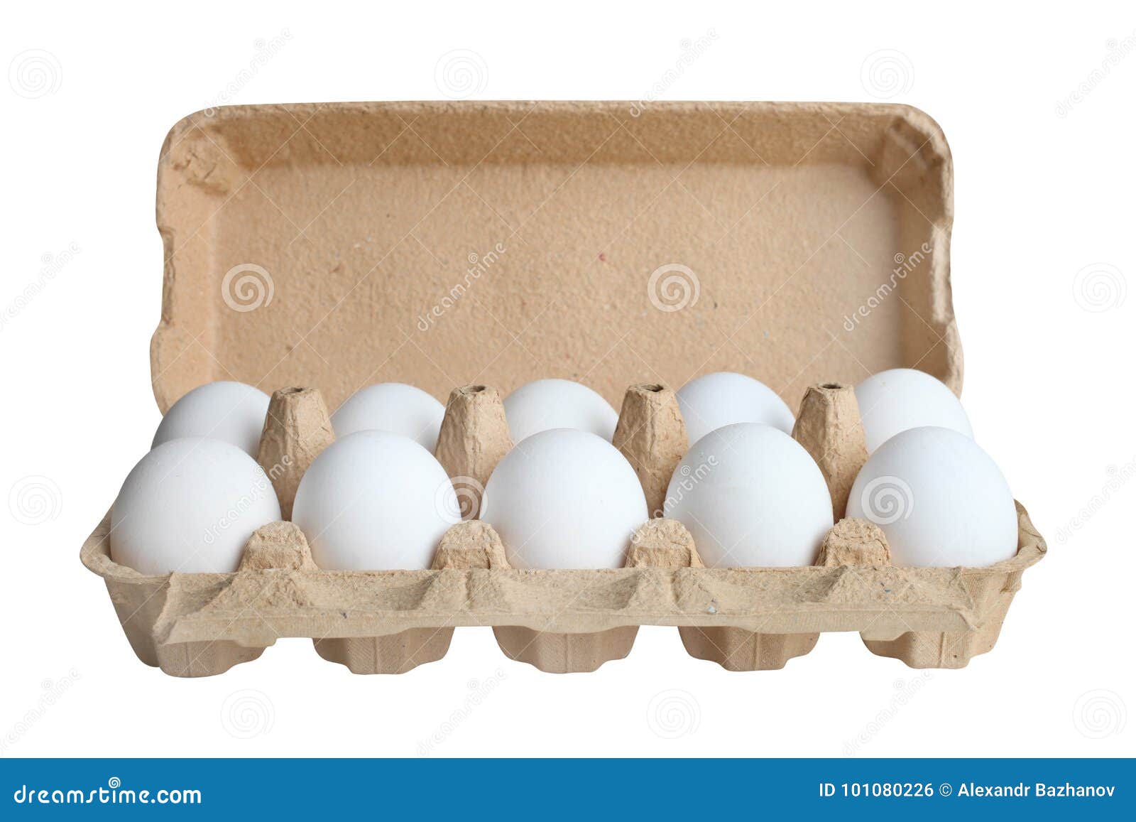 White Eggs in a Box for Eggs Stock Photo - Image of ingredient, health ...