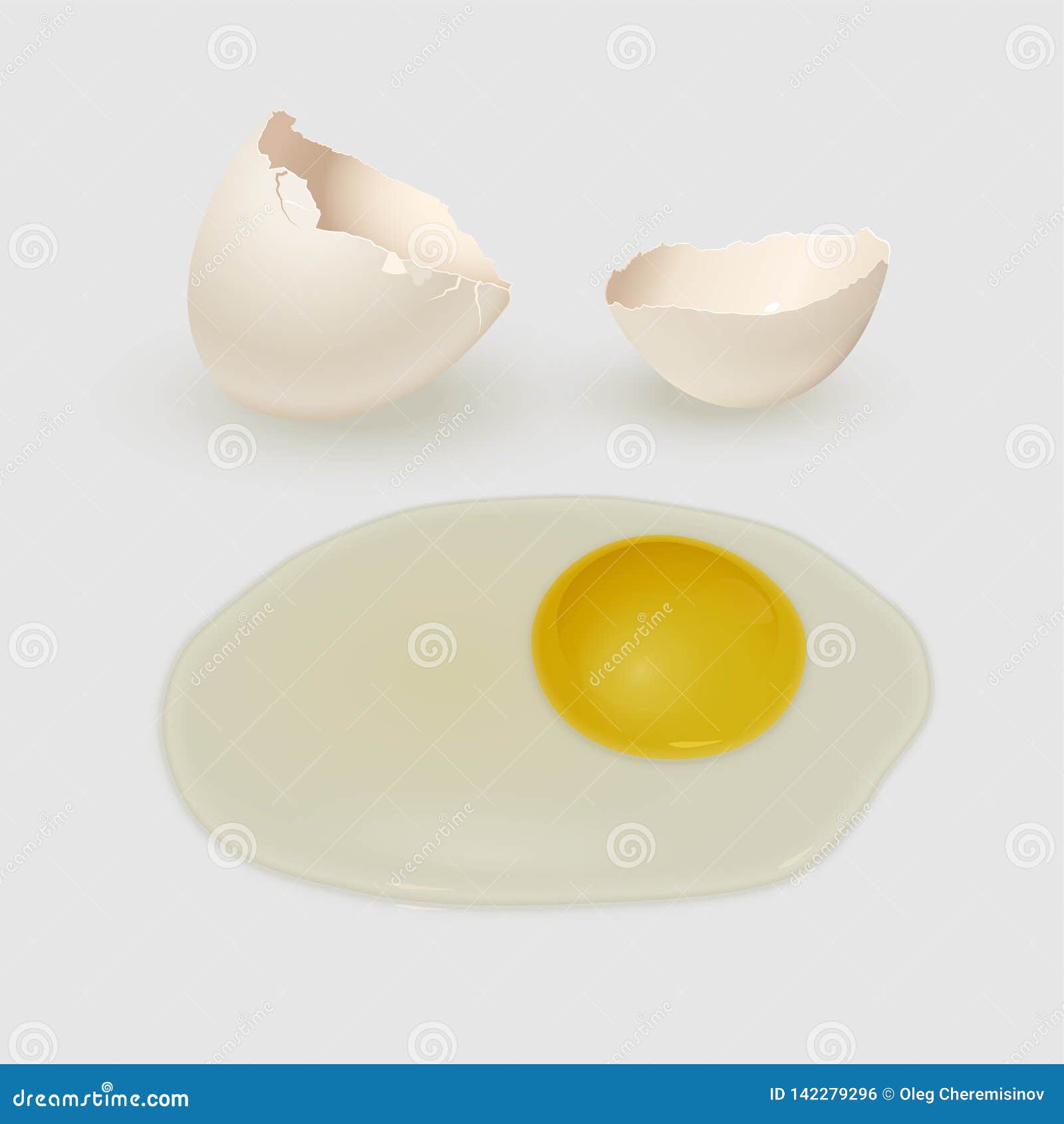 Egg With White Eggshell And Nice Shadow Isolated On Colorful ...