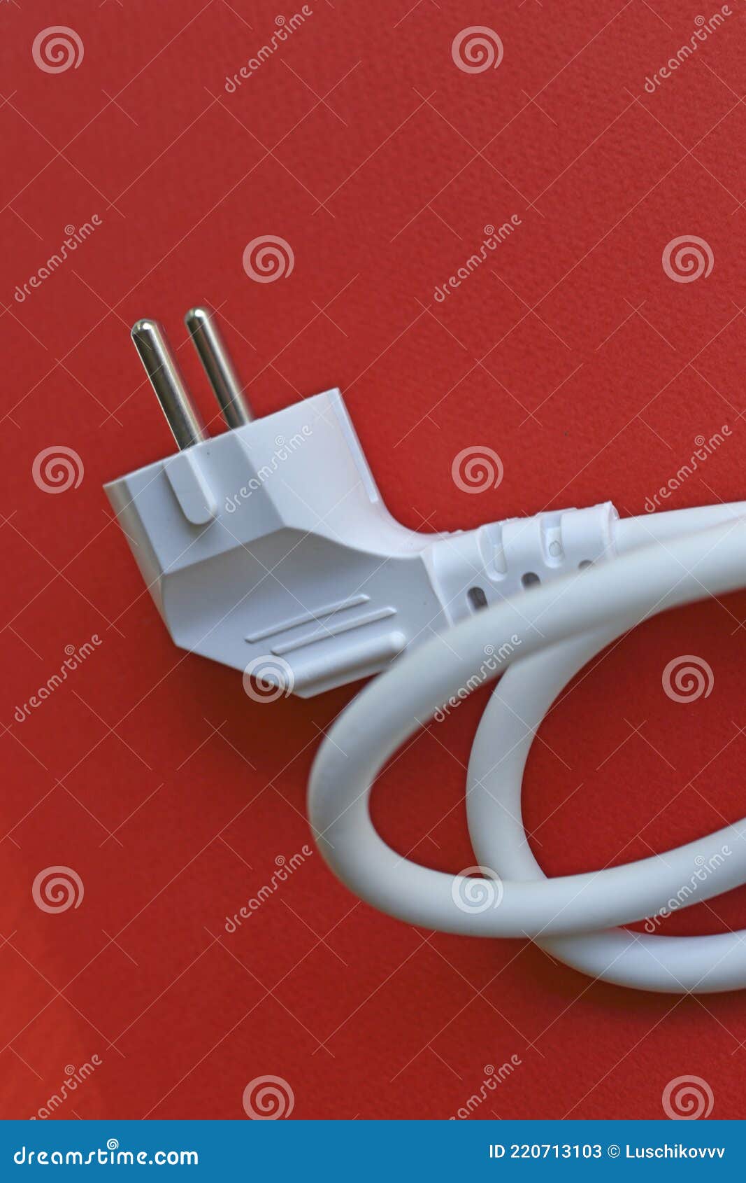 Euro Plug Socket On White Brick Wall Stock Photography | CartoonDealer ...