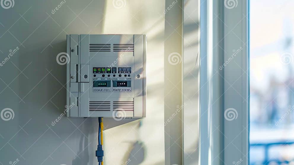 White Electric Fusebox on a Wall Stock Photo - Image of power, control: 317355082