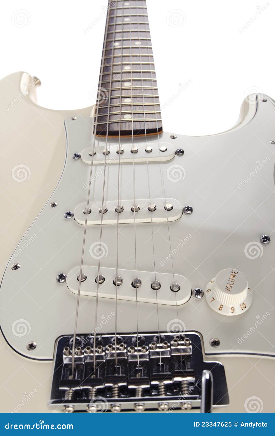 White electric guitar stock image. Image of melody, black - 23347625