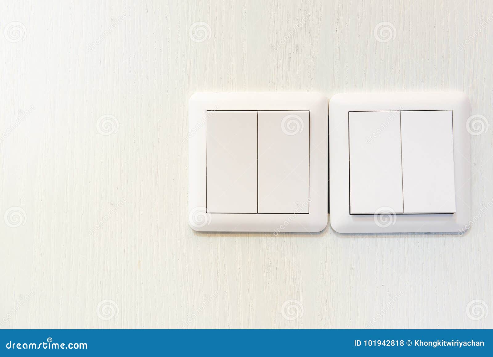 White Electric Switch on Wall Stock Photo - Image of switch, concept ...