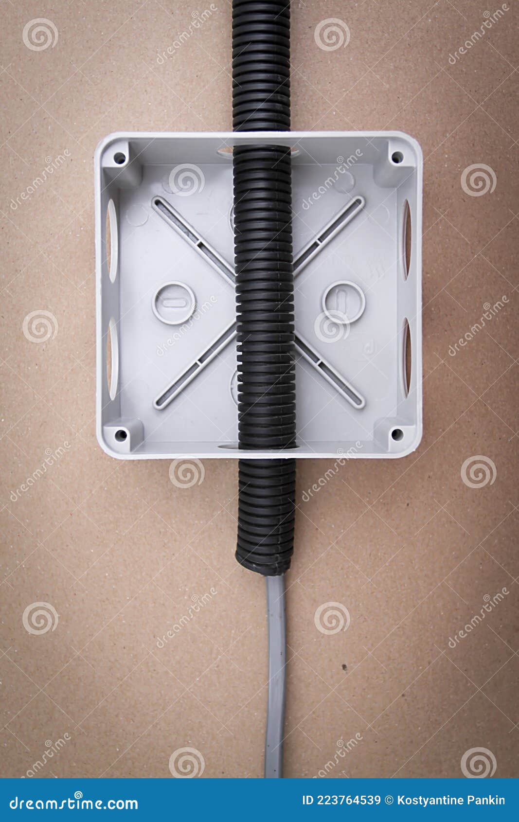 Electrical Junction Box Without Cover Stock Photo | CartoonDealer.com ...