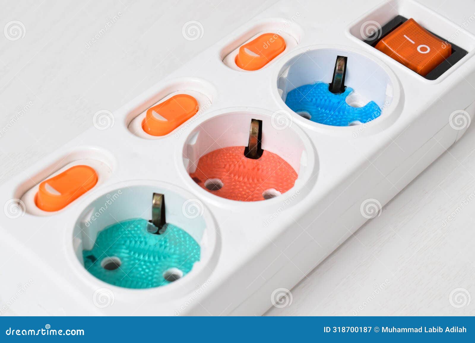 White Electrical Plug in Outlet Socket at Home Isolated on White ...