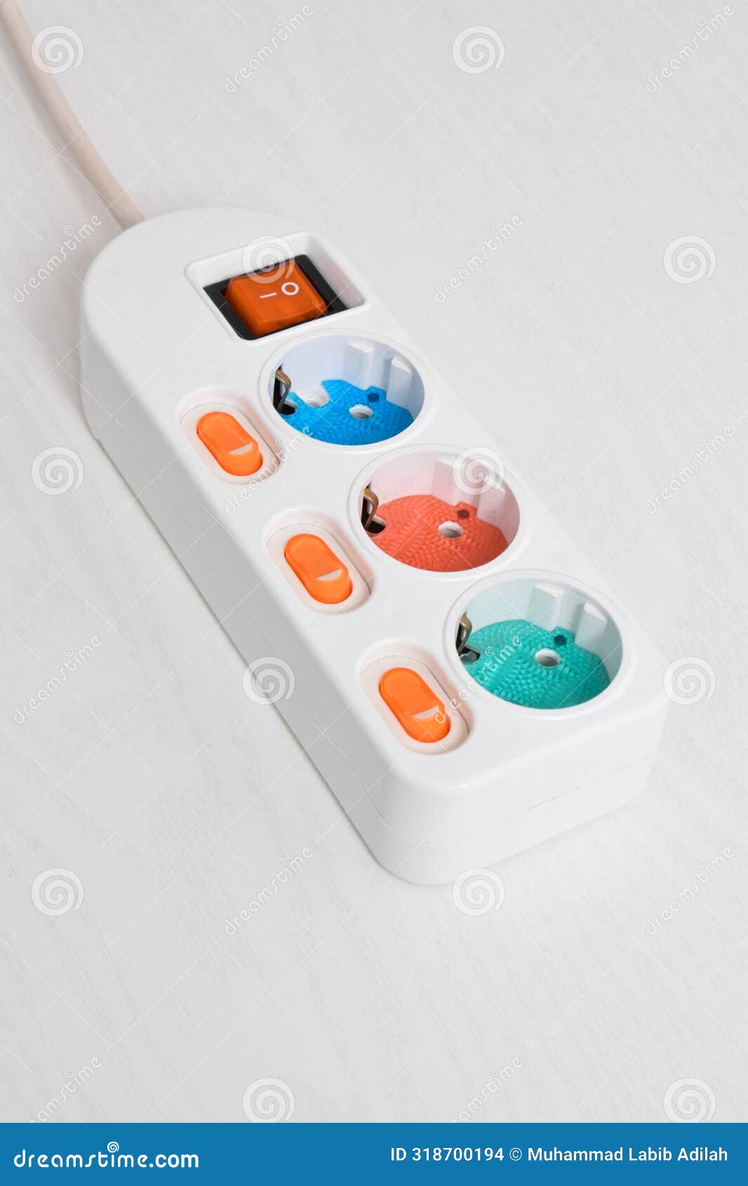 White Electrical Plug in Outlet Socket at Home Isolated on White ...