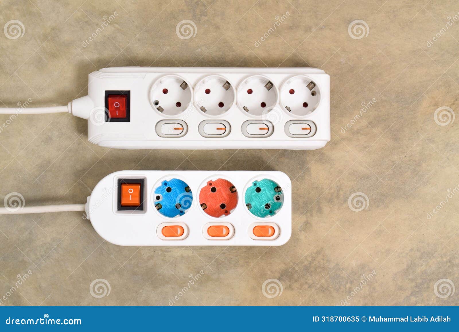 White Electrical Plug in Outlet Socket at Home Stock Image - Image of ...