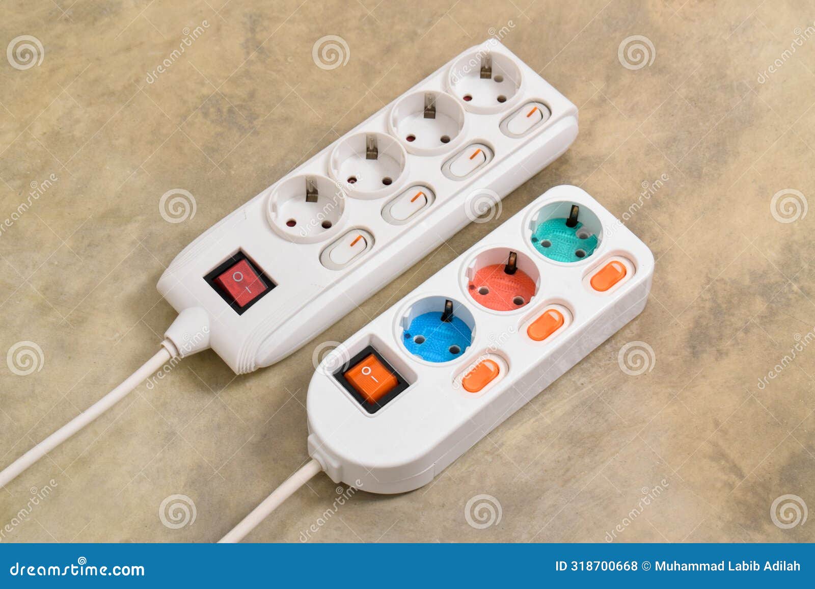 White Electrical Plug in Outlet Socket at Home Stock Photo - Image of ...